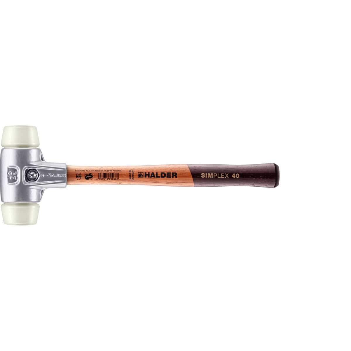 Halder 3108.040 Simplex Mallet with Nylon Inserts Lightweight Aluminum – Haus of Tools