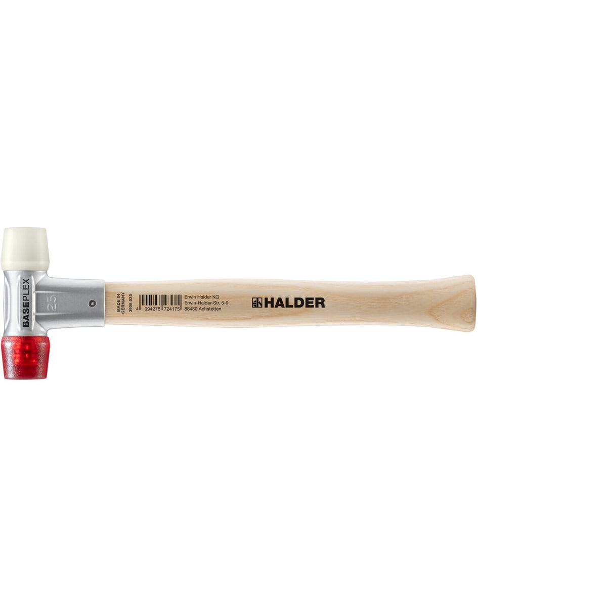 Halder 3968.025 Baseplex Mallet with Nylon and Red Plastic Face Insert – Haus of Tools
