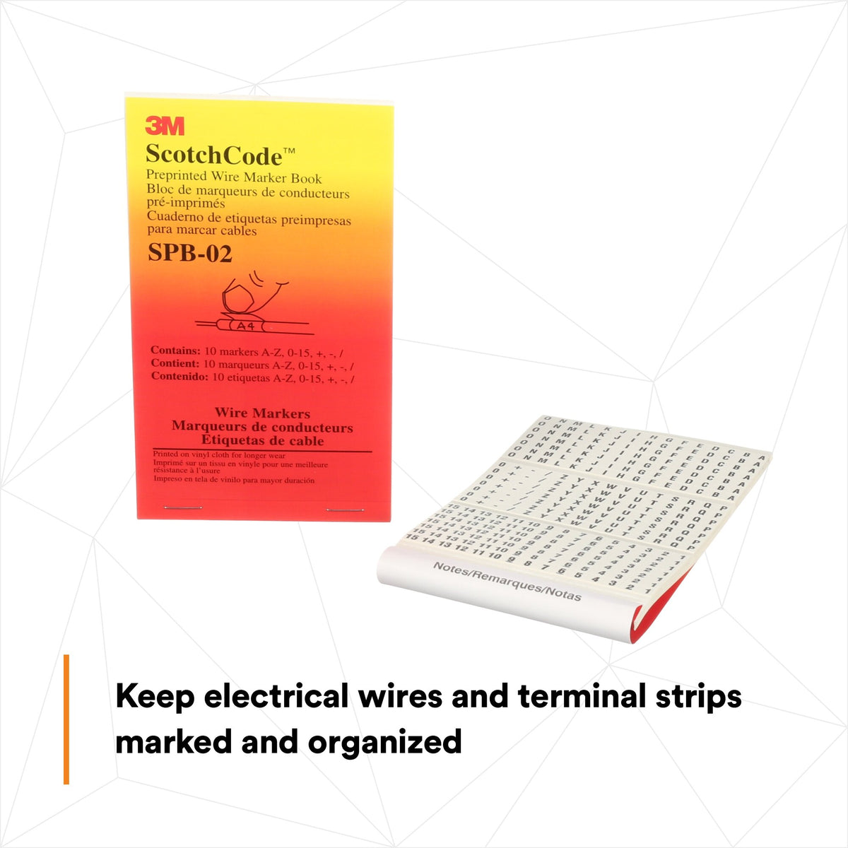 3M ScotchCode Pre-Printed Wire Marker Book SPB-02 – Haus of Tools