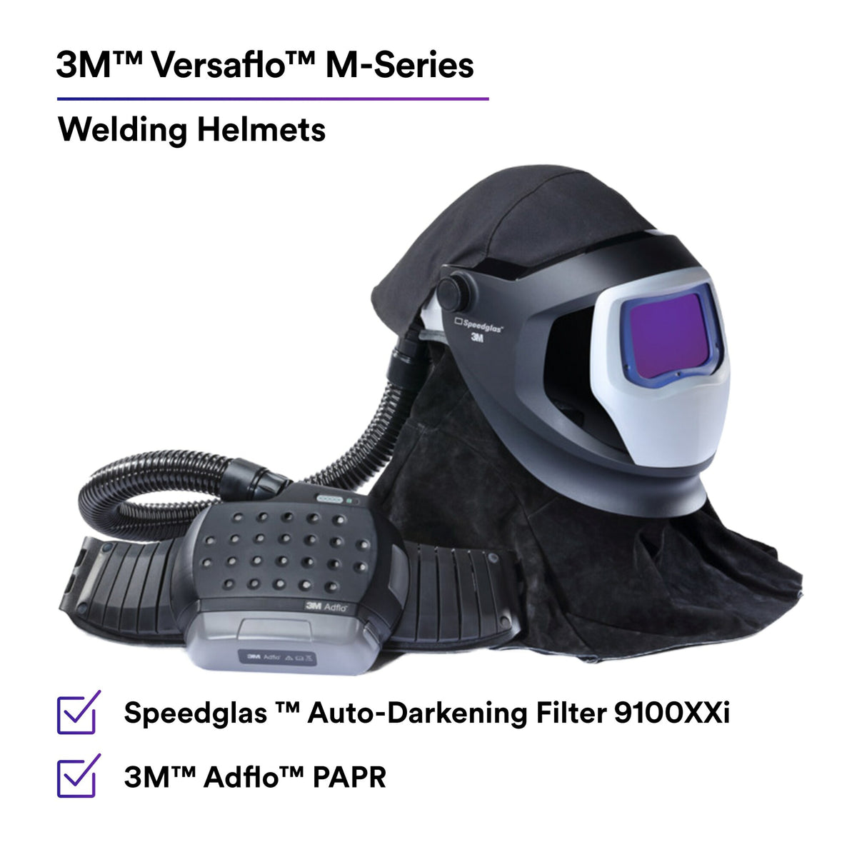 3M Adflo PAPR and Versaflo M-Series Helmet Kit w Speedglas WeldingShie – Haus of Tools