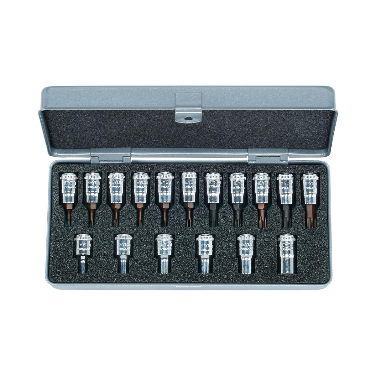 Heyco 00025500083 Combined Socket and Screwdriver Sockets Set, 1/4", 2 ...