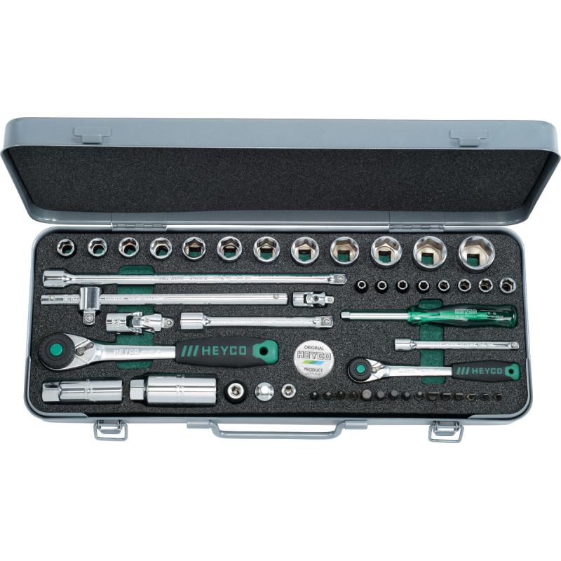 Heyco 00030301083 Socket Set 1/4 -3/8 Inch Drive, 49 Pieces – Haus of Tools