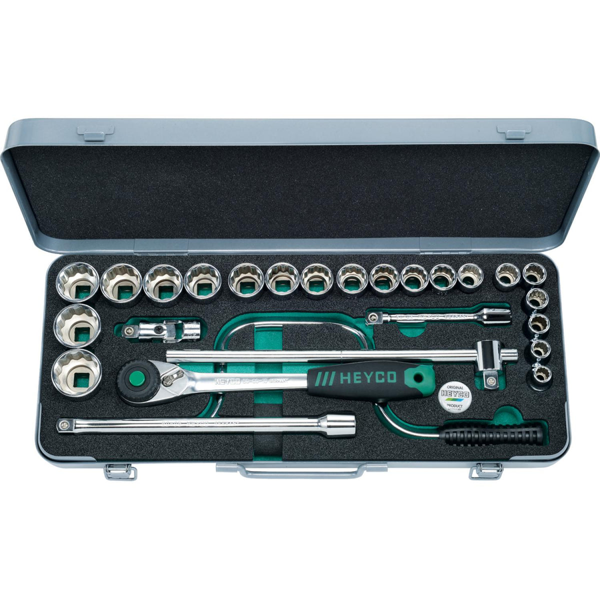 Heyco 00075011083 Metric Socket Set, 1/2 Inch, 26 pcs – Haus of Tools