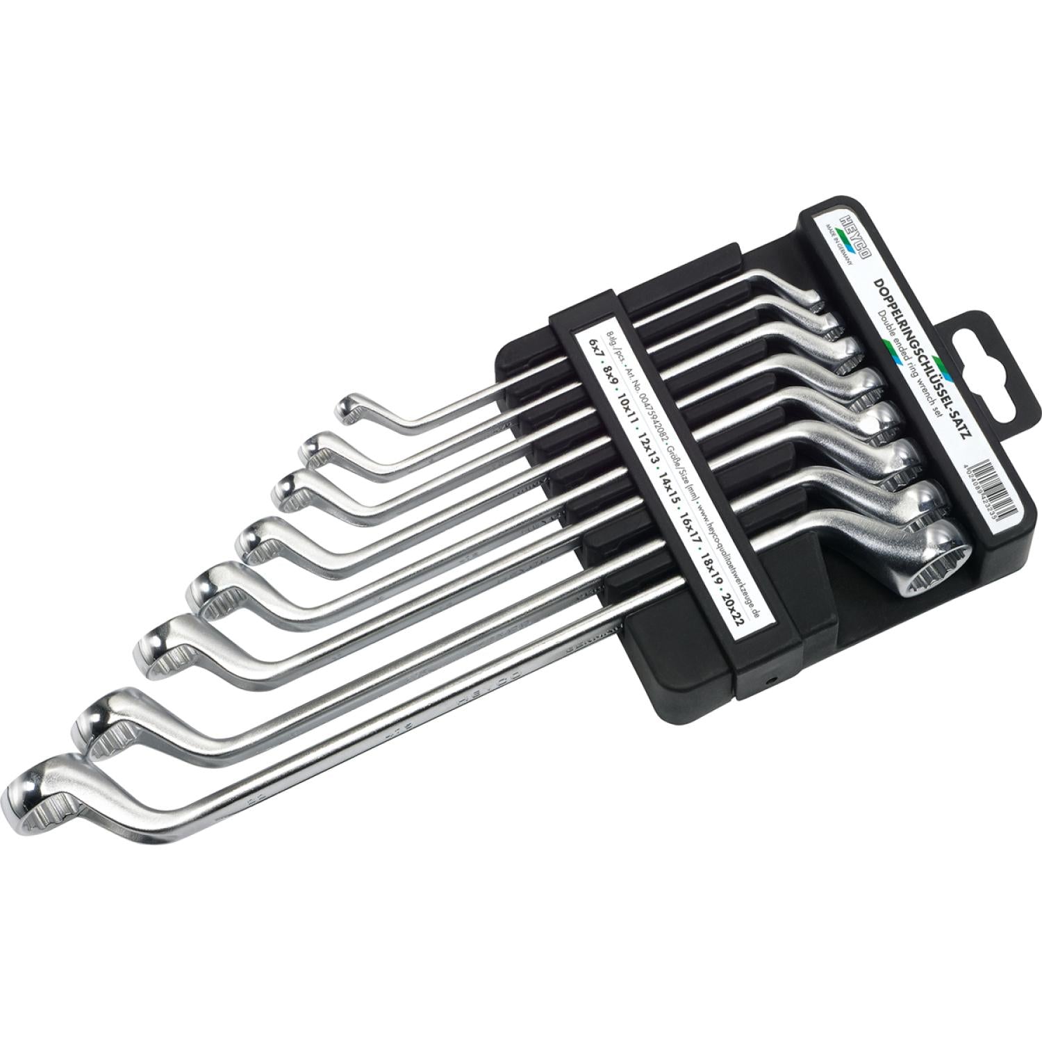 Heyco 00475644082 Double Ended Ring Wrench Set, 8 Pieces – Haus of Tools