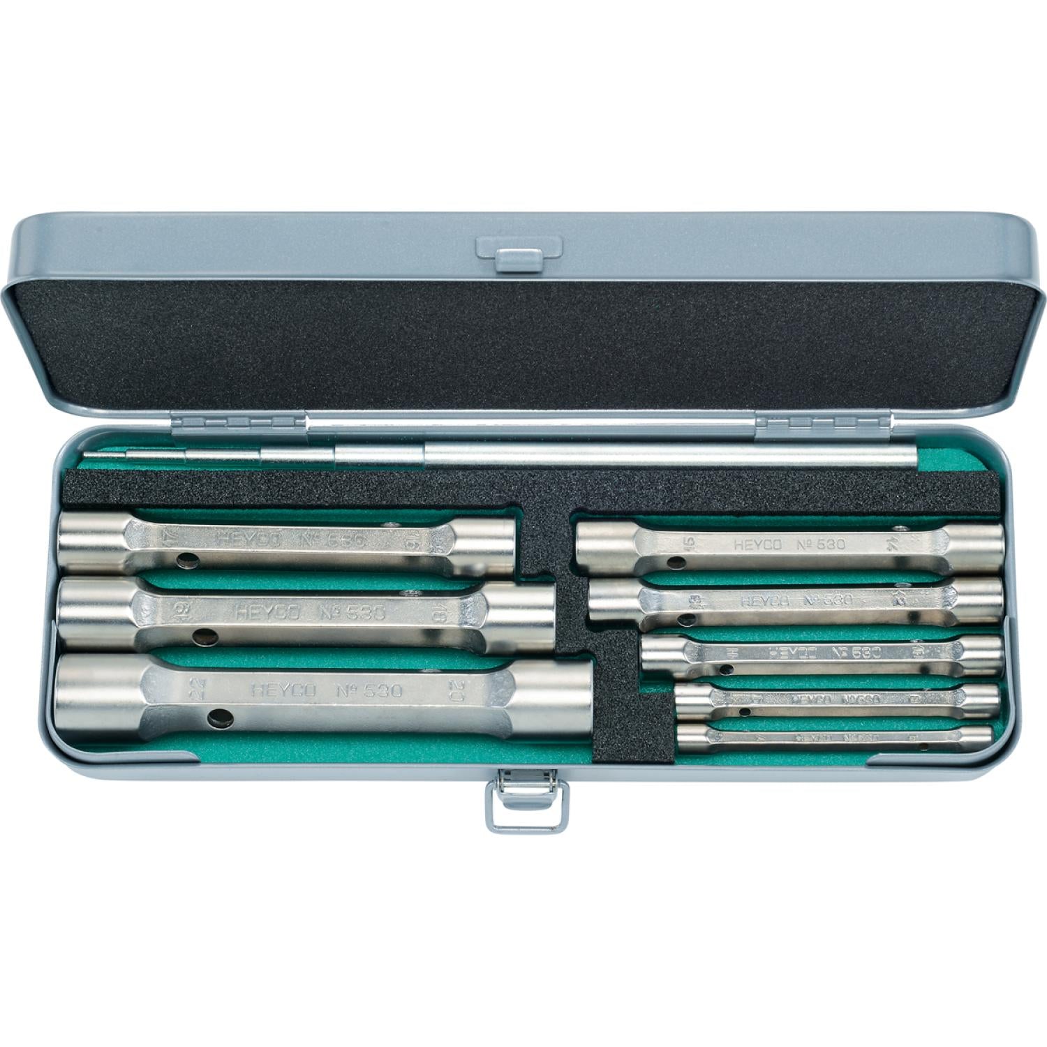 Heyco 00530644080 Double Ended Socket Wrench Set with Tommy Bar in Met ...