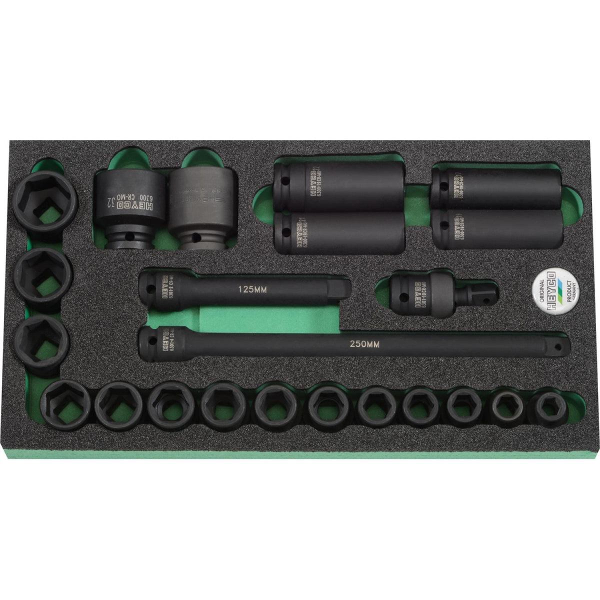 Heyco 00983630036 Metric Impact 1/2" Drive Socket Set, 23 Pieces – Haus ...