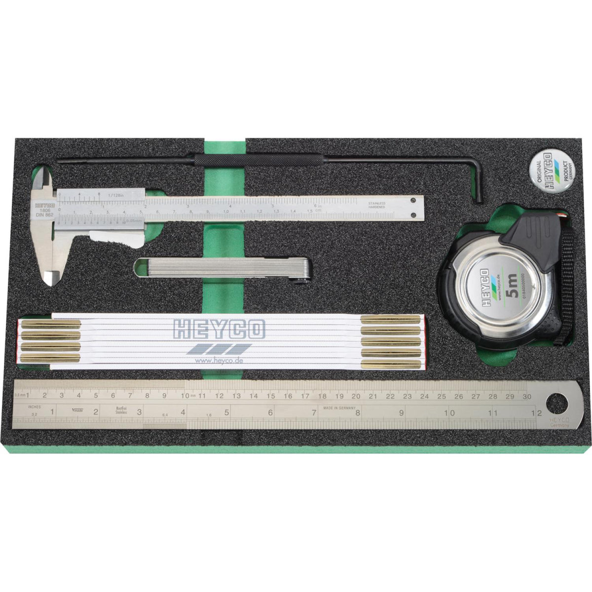 Heyco 00999001000 Measuring Tool Set, 6 Pieces – Haus of Tools