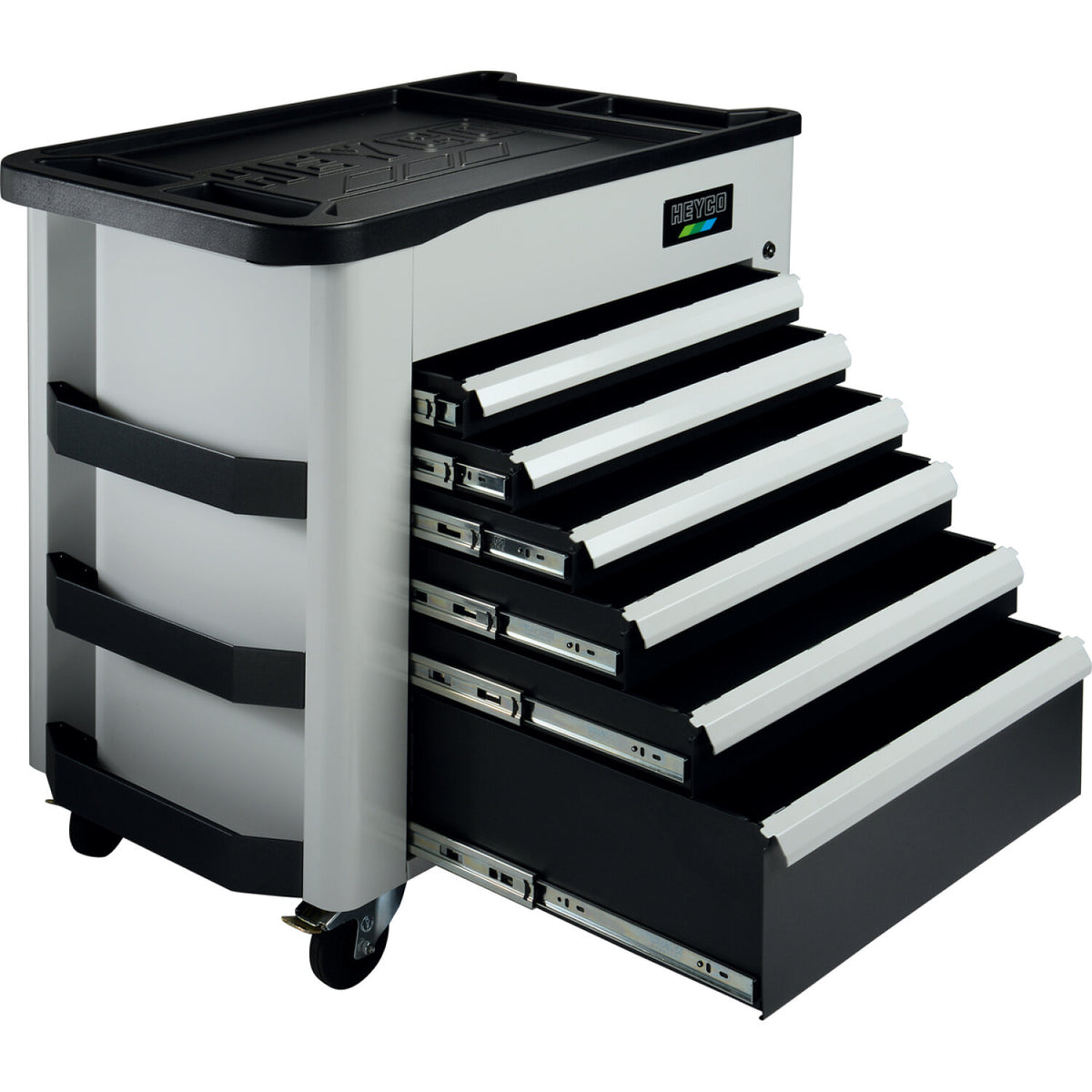 Heyco 01128001800 Tool Assortment in Workshop Trolley, 6 Modules, 59 T ...