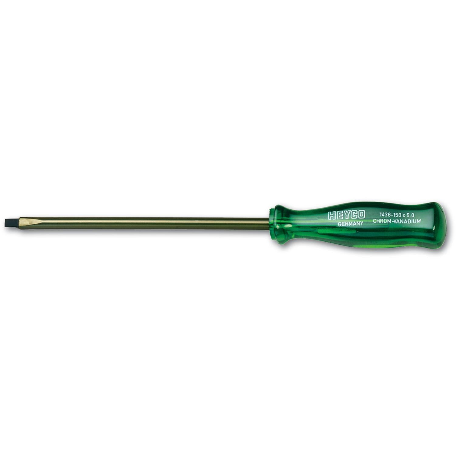 Heyco 01436017585 Slotted Screwdriver with Acetate Handle, 5.0 x 175mm ...