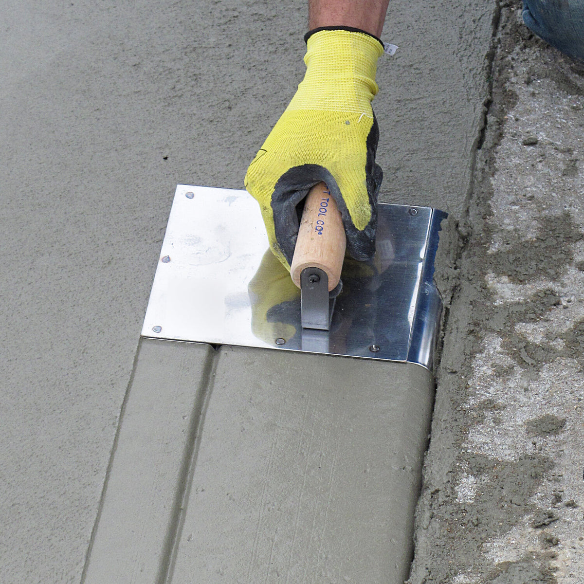 Kraft Tool CF045 6" x 12" Stainless Steel Hand Edger/Groover 3/4"R 1/4 ...