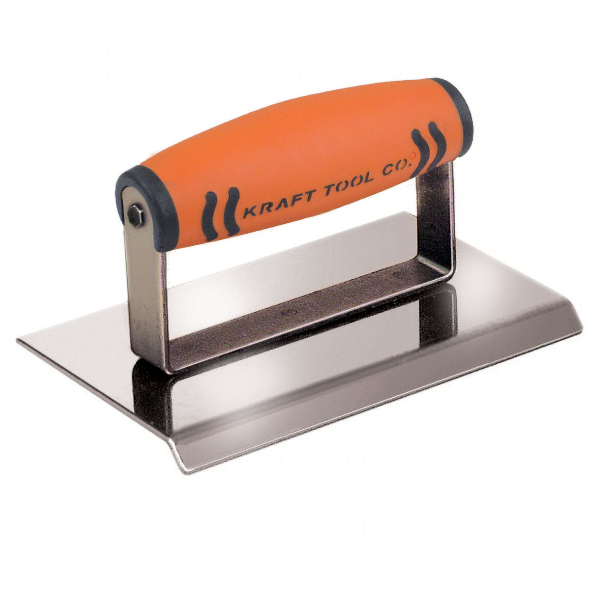 Kraft Tool CF092PF 6" x 3" 3/8"R Stainless Steel Cement Edger with Pro ...
