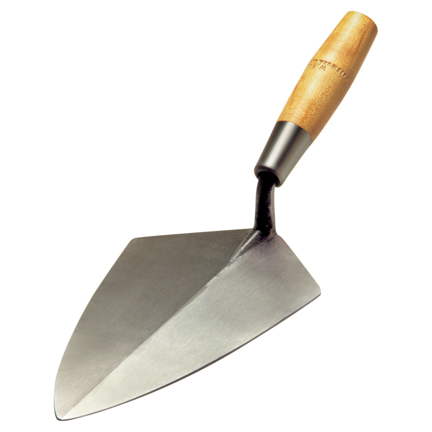 W. Rose RO221-11 1/2 11-1/2” Wide Heel Brick Trowel with 6" Wood Handl ...