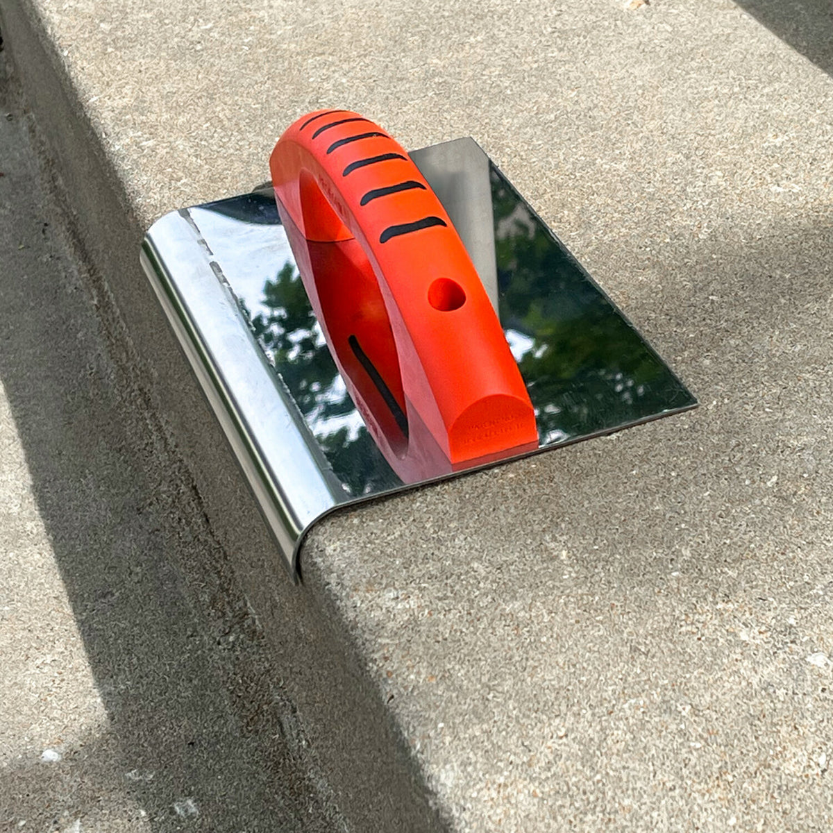 Kraft Tool CF905PF 10" x 6" 1"R Stainless Steel Hand Edger with ProFor ...