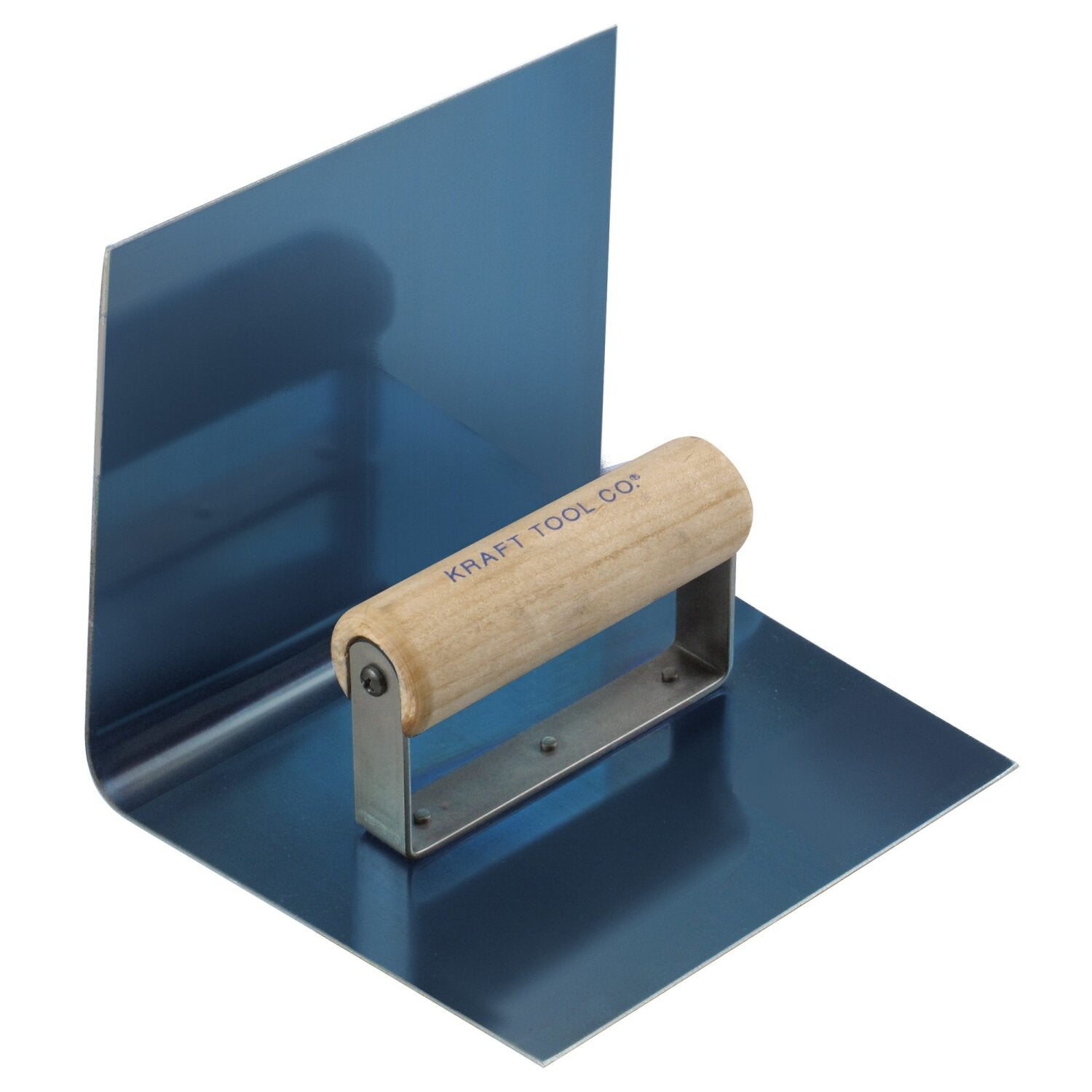 Kraft Tool CF9080 6" x 6" 1/2"R 6"Lip Blue Steel Hand Cove Tool with W ...