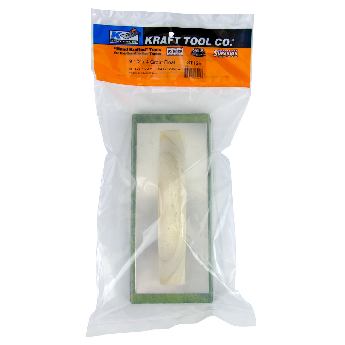 Superior Tile Cutter ST125 9-1/2" x 4" Grout Float with Wood Handle ...