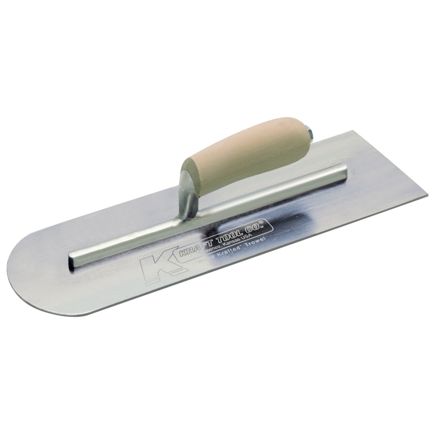 Kraft Tool CF286 18" x 4" Round Front/Square Back Carbon Steel Cement ...