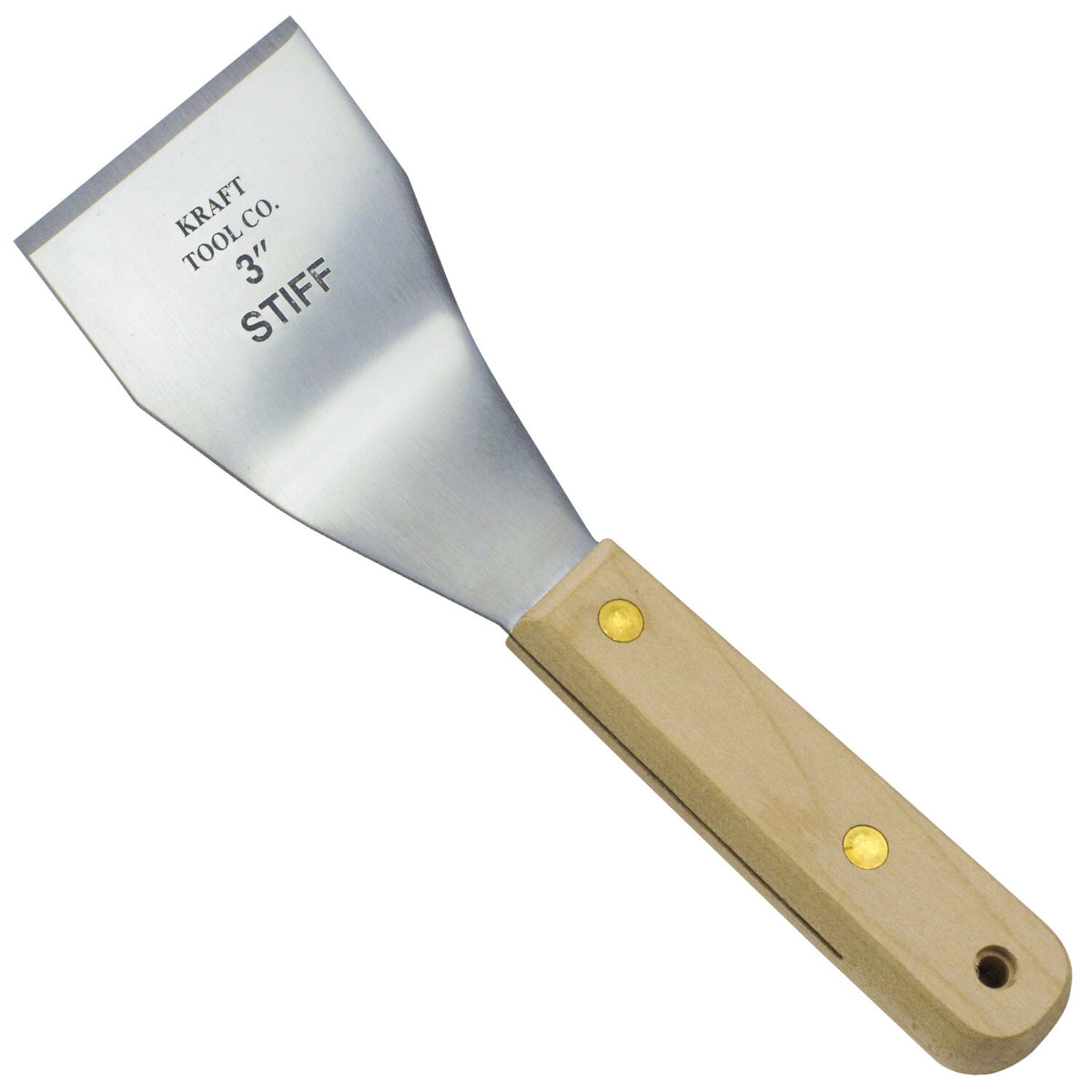 Kraft Tool DW035 3" Bent Stainless Steel Stiff Scraper – Haus of Tools
