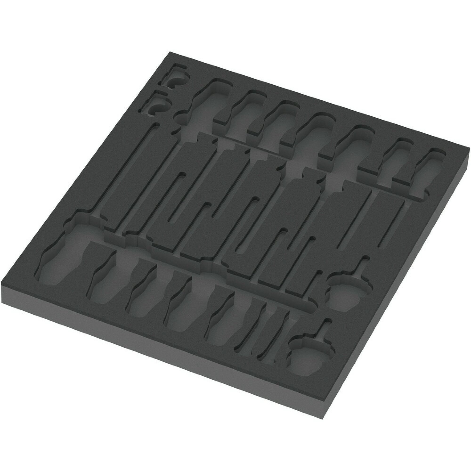 Wera 9810 Foam insert screwdriver set 1, empty, 344 x 30 x 392 mm ...