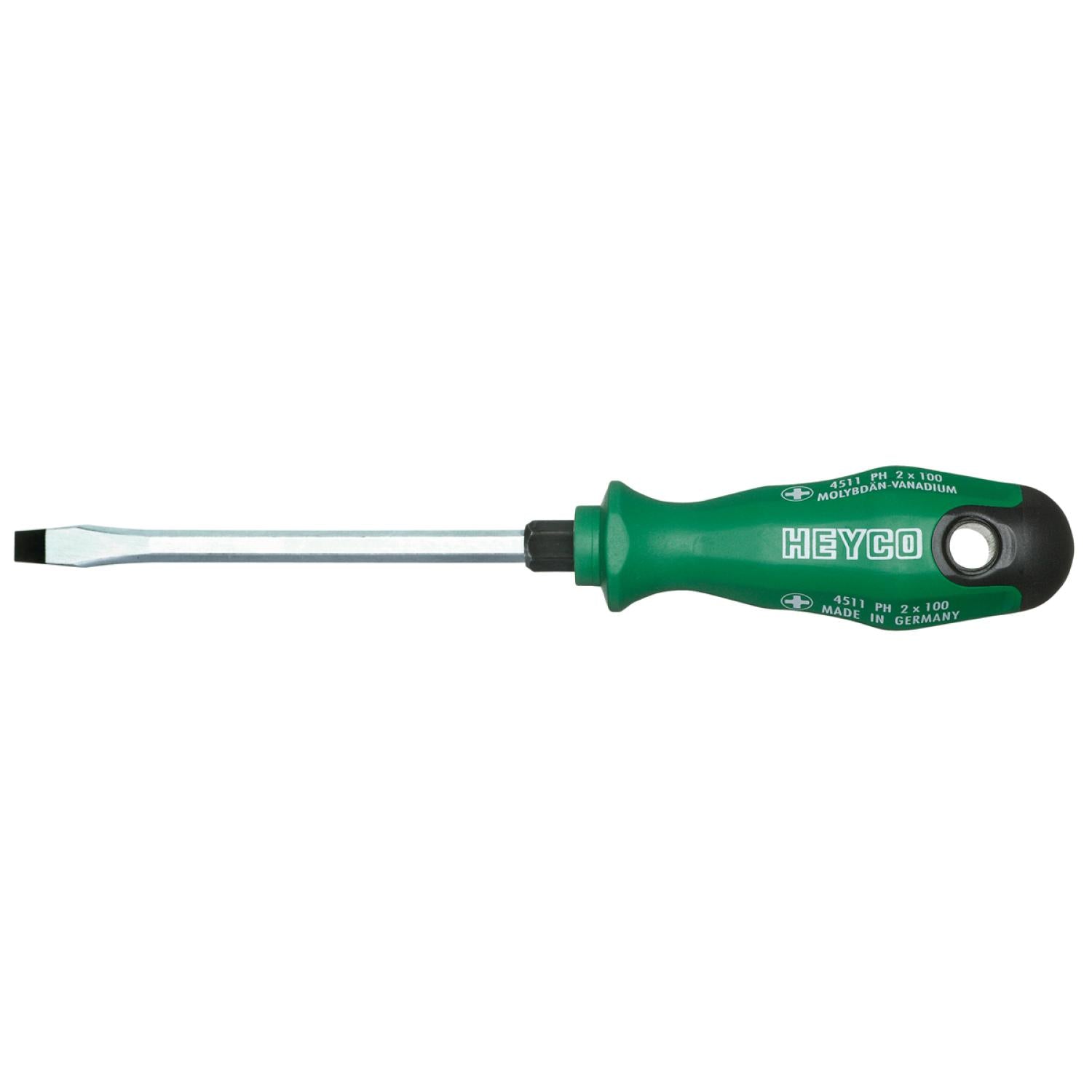 Heyco 04537025080 Slotted Engineers' Screwdriver with 2K Handle, 14mm ...