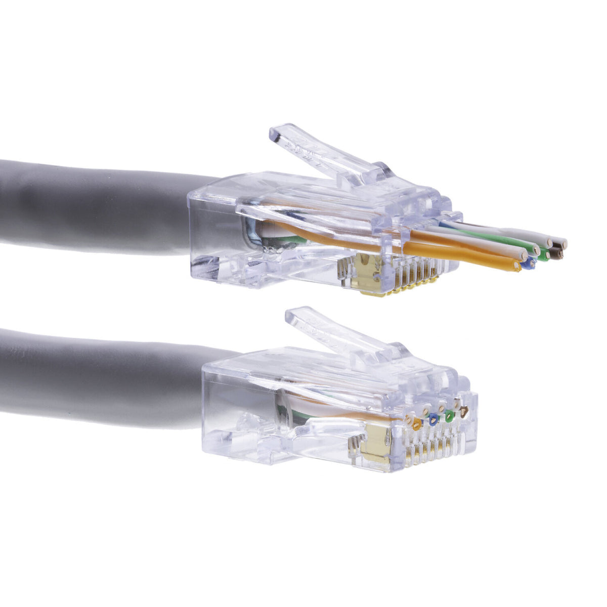 Platinum Tools 100029C ezEX-RJ45(48) Pass-Through RJ45 Connectors, CAT ...
