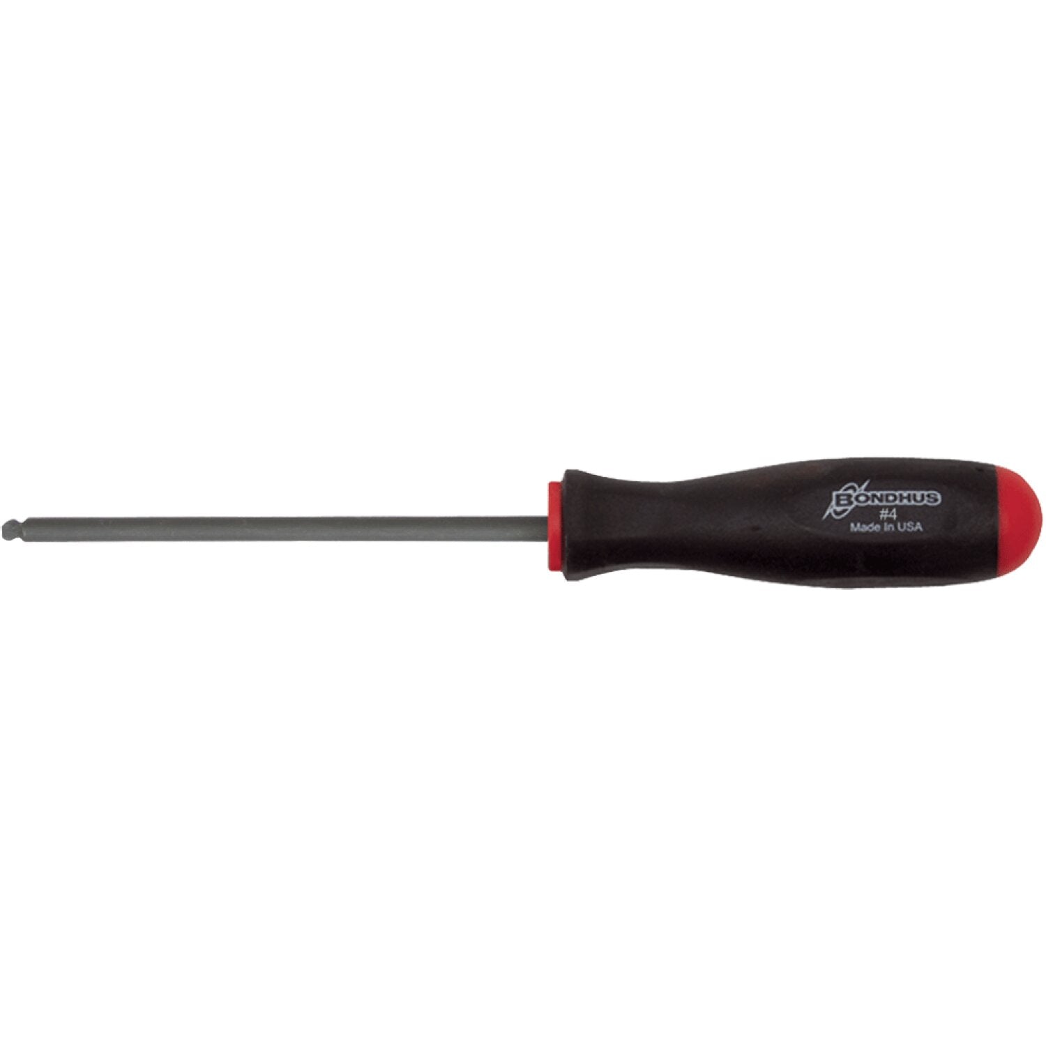 Bondhus 11604 #4 x 4.5" Ball End Square Tip Screwdriver with ProGuard ...