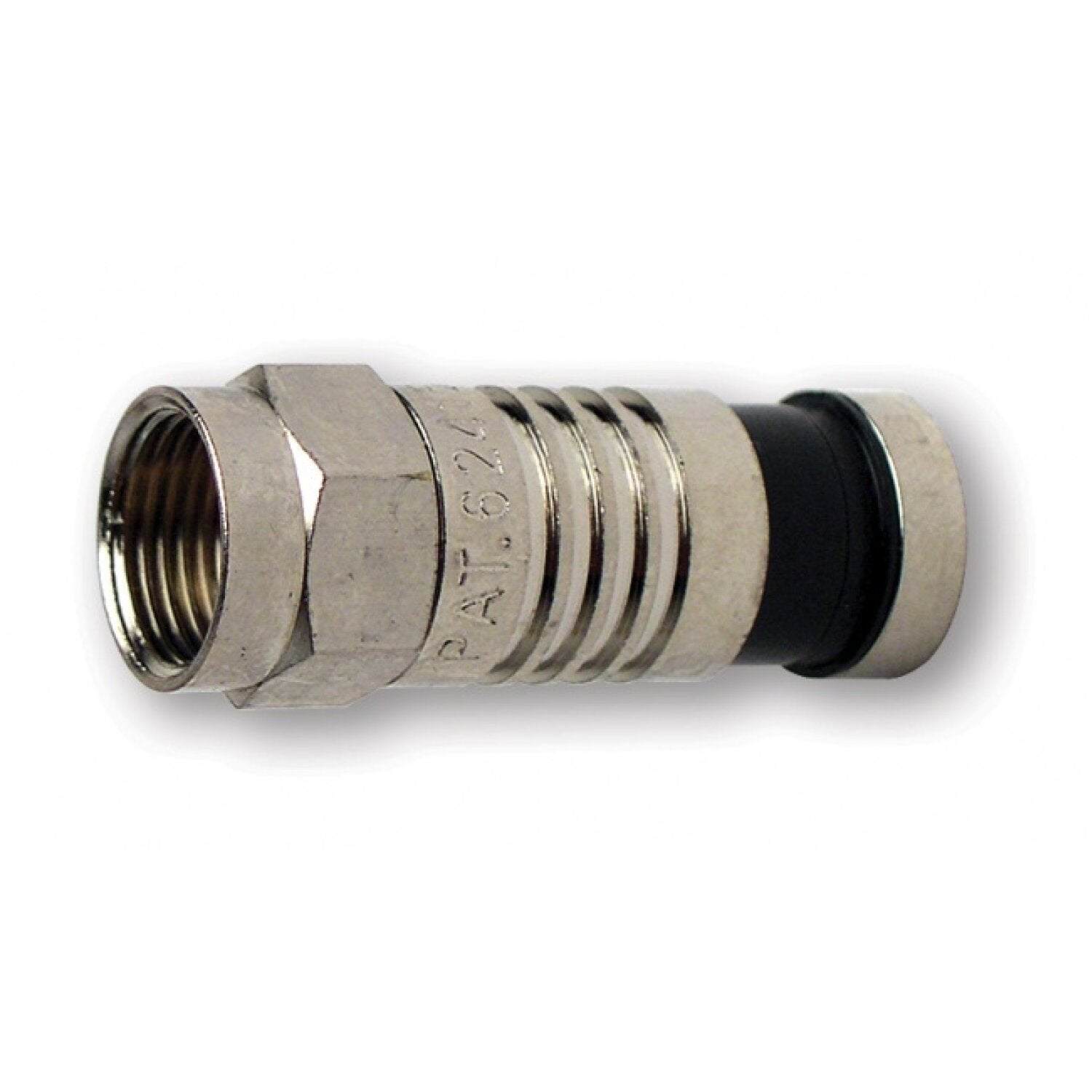 Platinum Tools 28006J F RG6 Compression Connector, Nickel Pl. 75/Jar ...