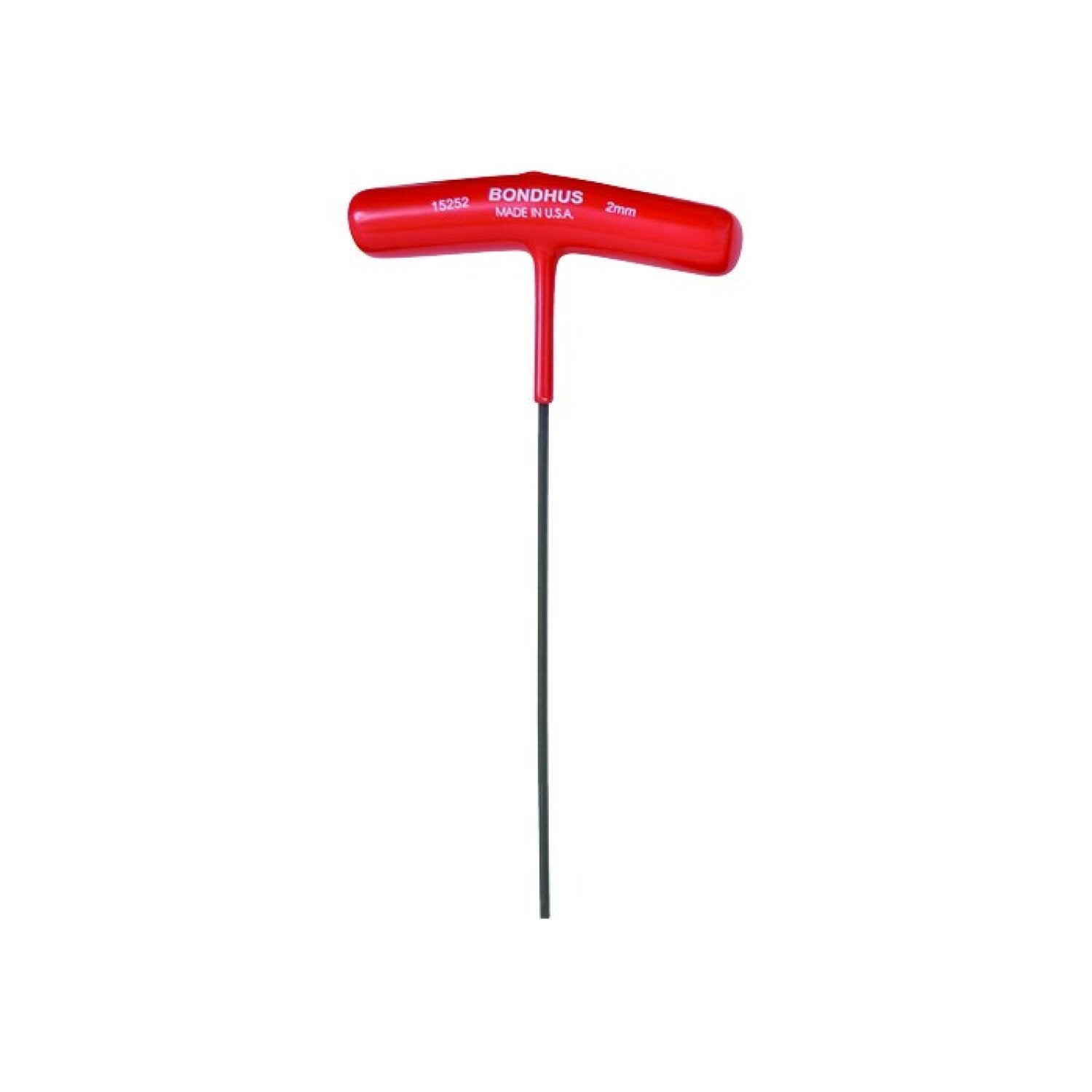 Bondhus 15252 2 mm Hex T-Handle 6 inch Length with ProGuard Finish, 2 ...