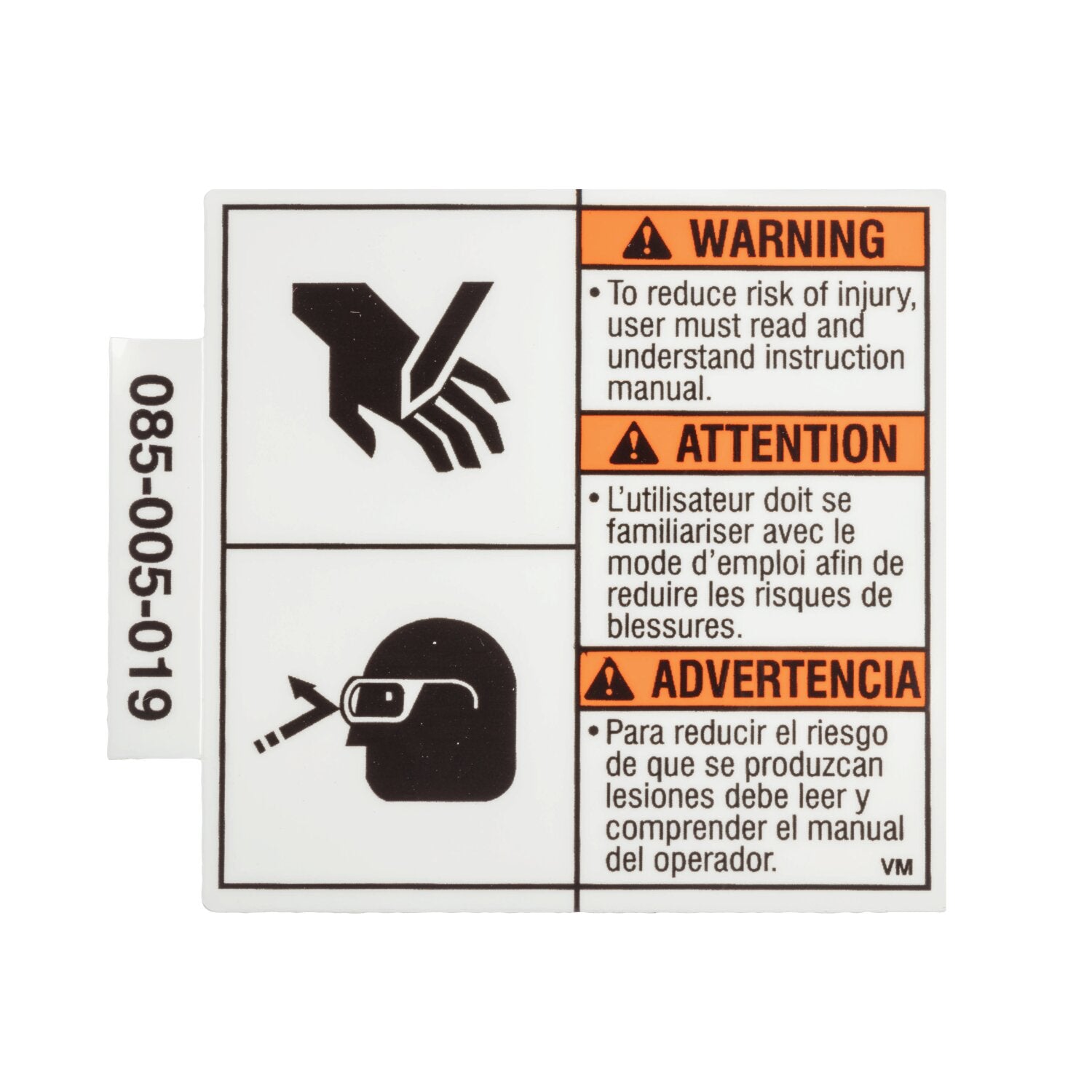 Ridgid 21133 Warning Label – Haus of Tools