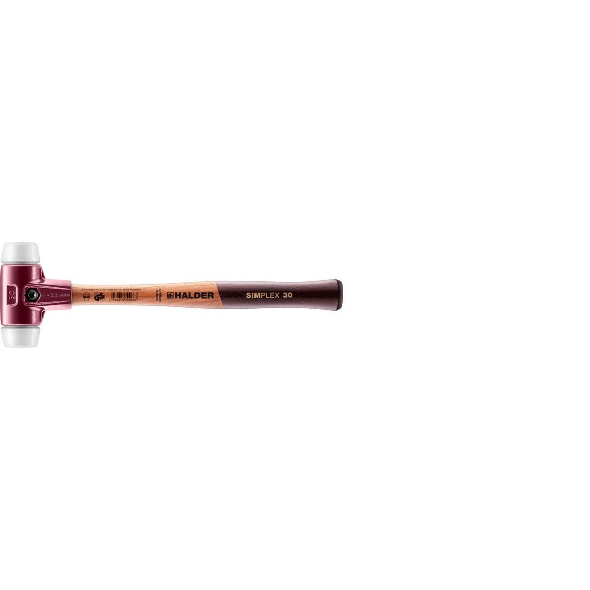 Halder 3007.030 Simplex Mallet with Superplastic Inserts Cast Iron Hou ...