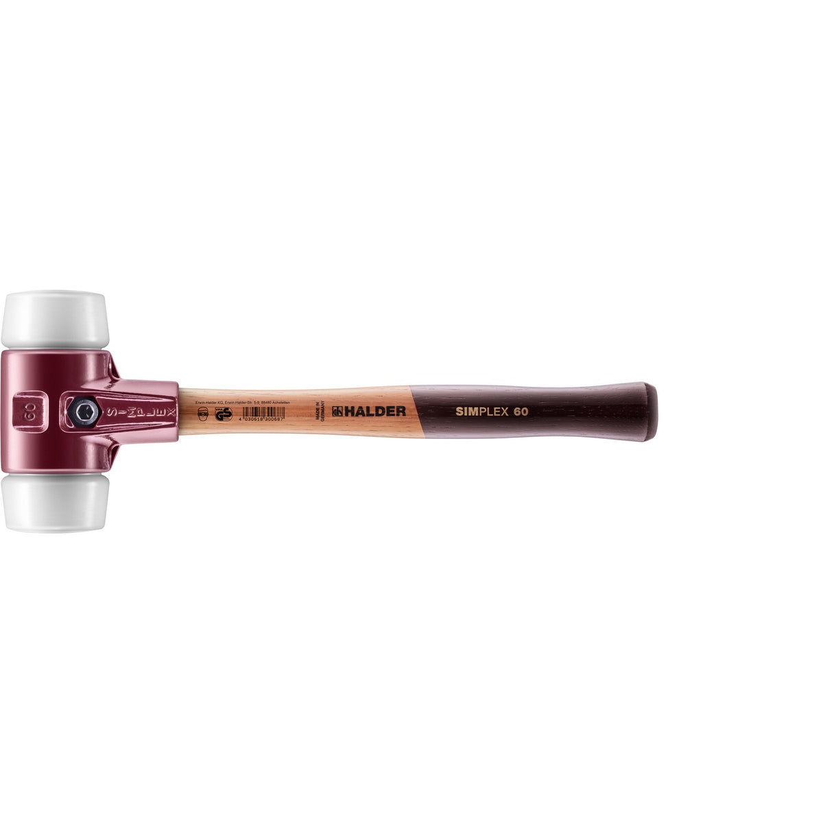 Halder 3007.060 Simplex Mallet with Superplastic Inserts Cast Iron Hou ...