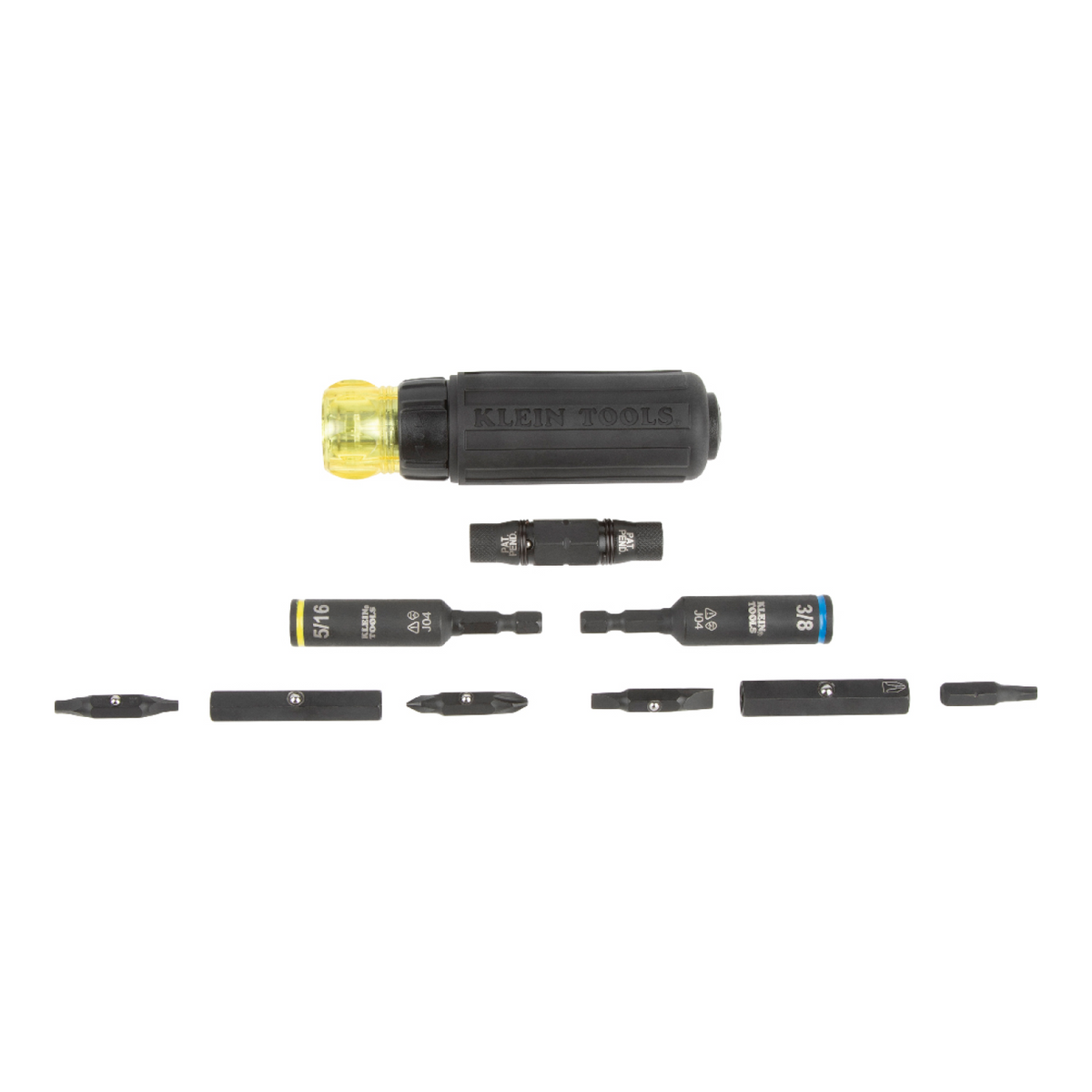 Klein Tools 32500HDRT 11-in-1 Ratcheting Impact Rated Screwdriver / Nu ...