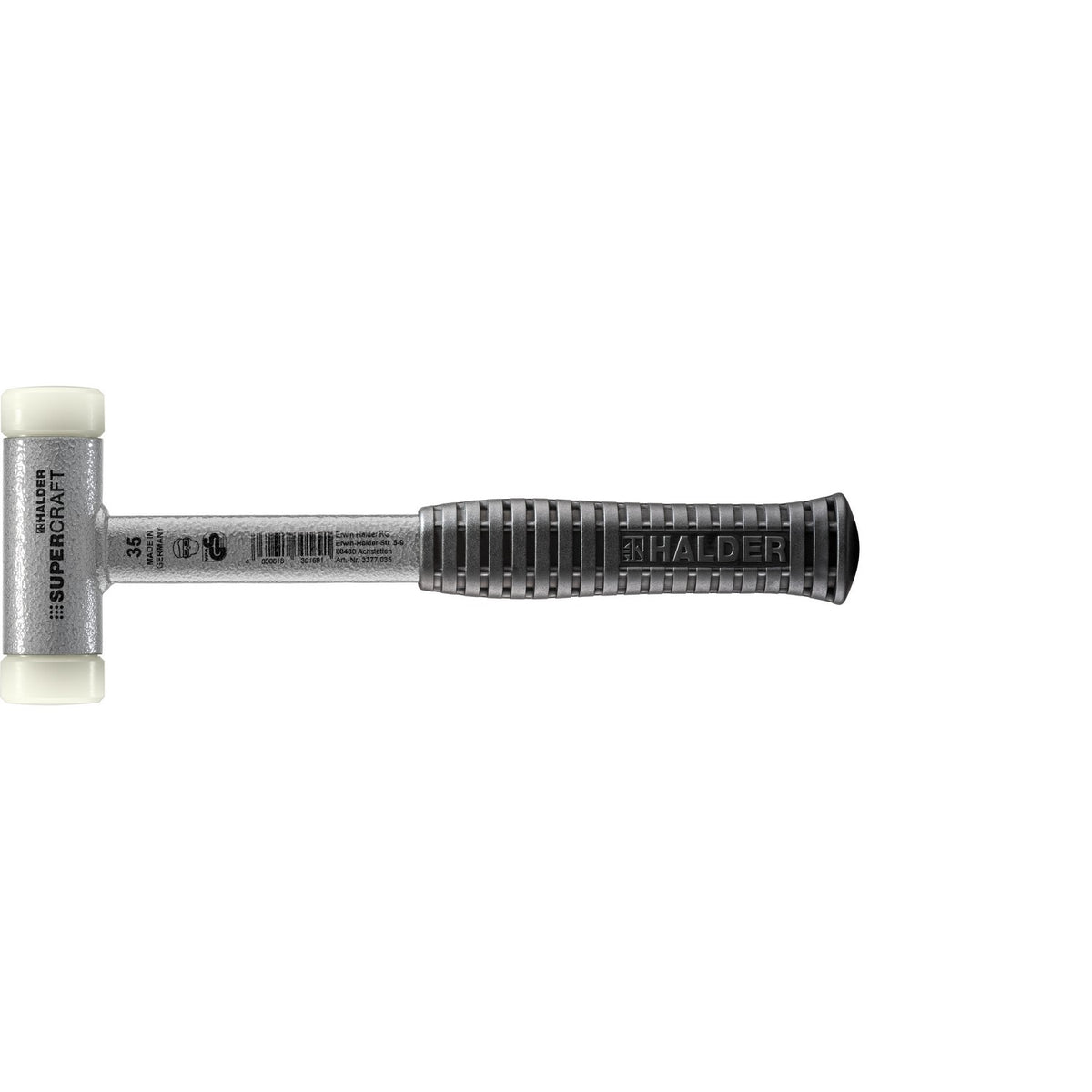 Halder 3377.035 Supercraft Dead Blow, Non-Rebounding Hammer with Nylon ...