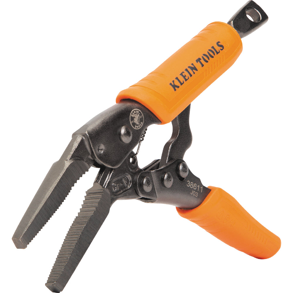 Klein Tools 38665 Locking Pliers, Long Nose 6", Curved Jaw 7" & 10", 3 ...