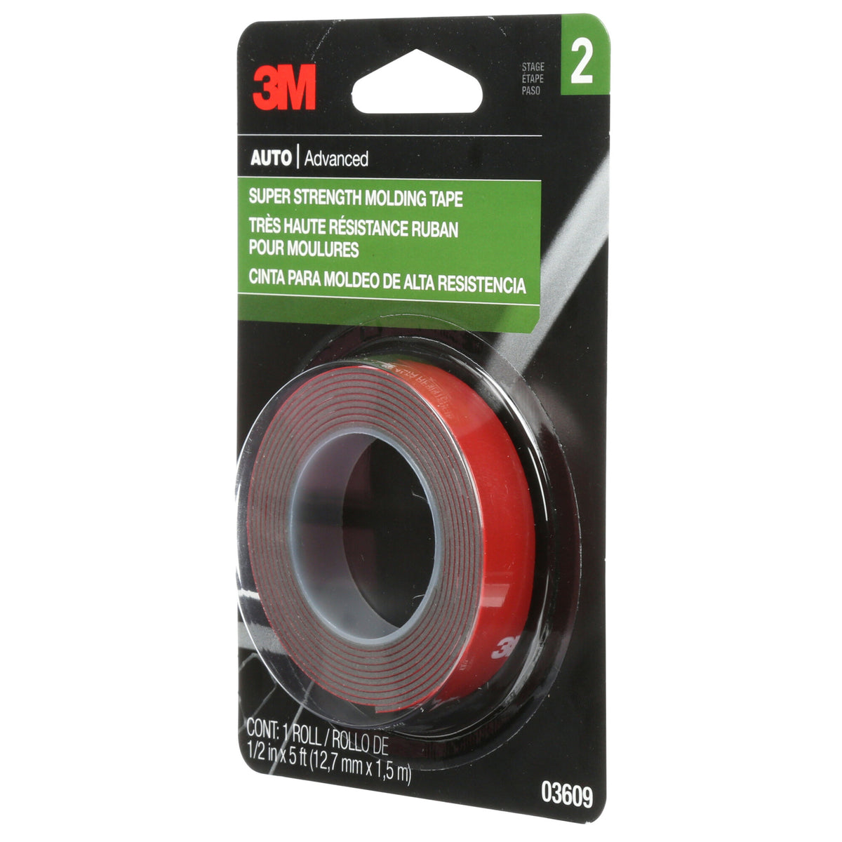 3M Super Strength Molding Tape, 03609, 1/2 in x 5 ft – Haus of Tools