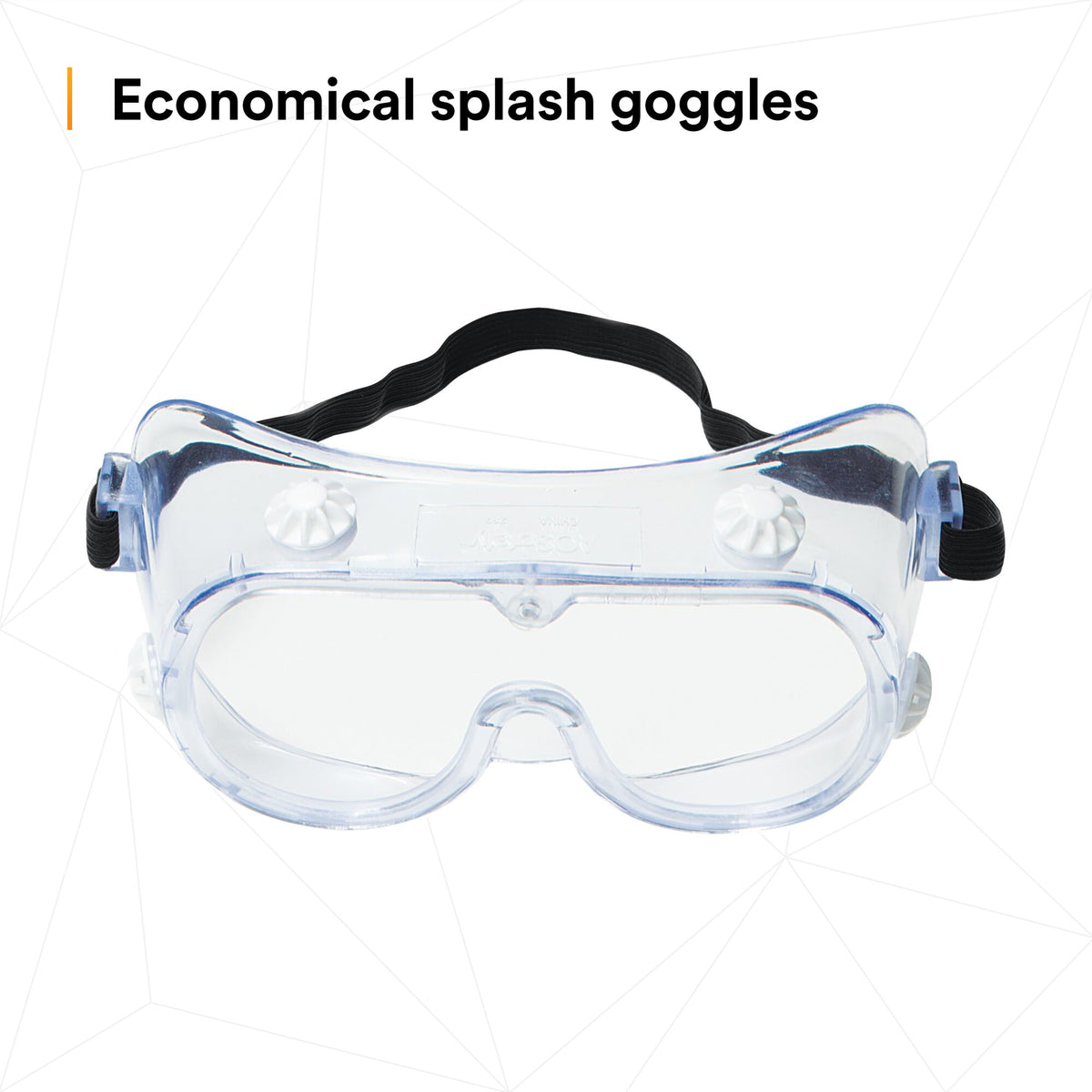 3M 334 Splash Safety Goggles Anti-Fog 40661-00000-10, Clear Anti FogLe ...