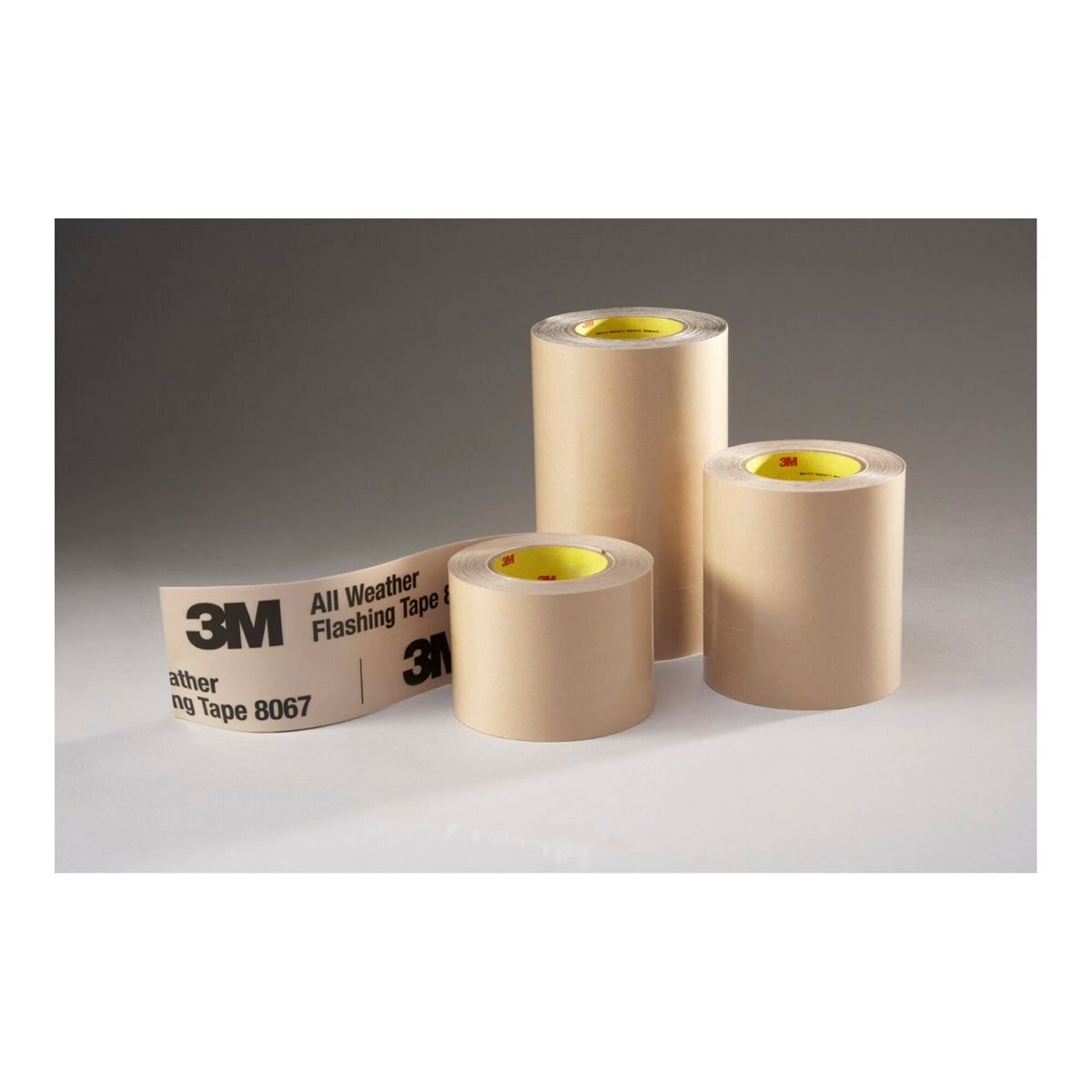 3M All Weather Flashing Tape 8067 Tan, 3 in x 75 ft, 12 per case, Slit ...