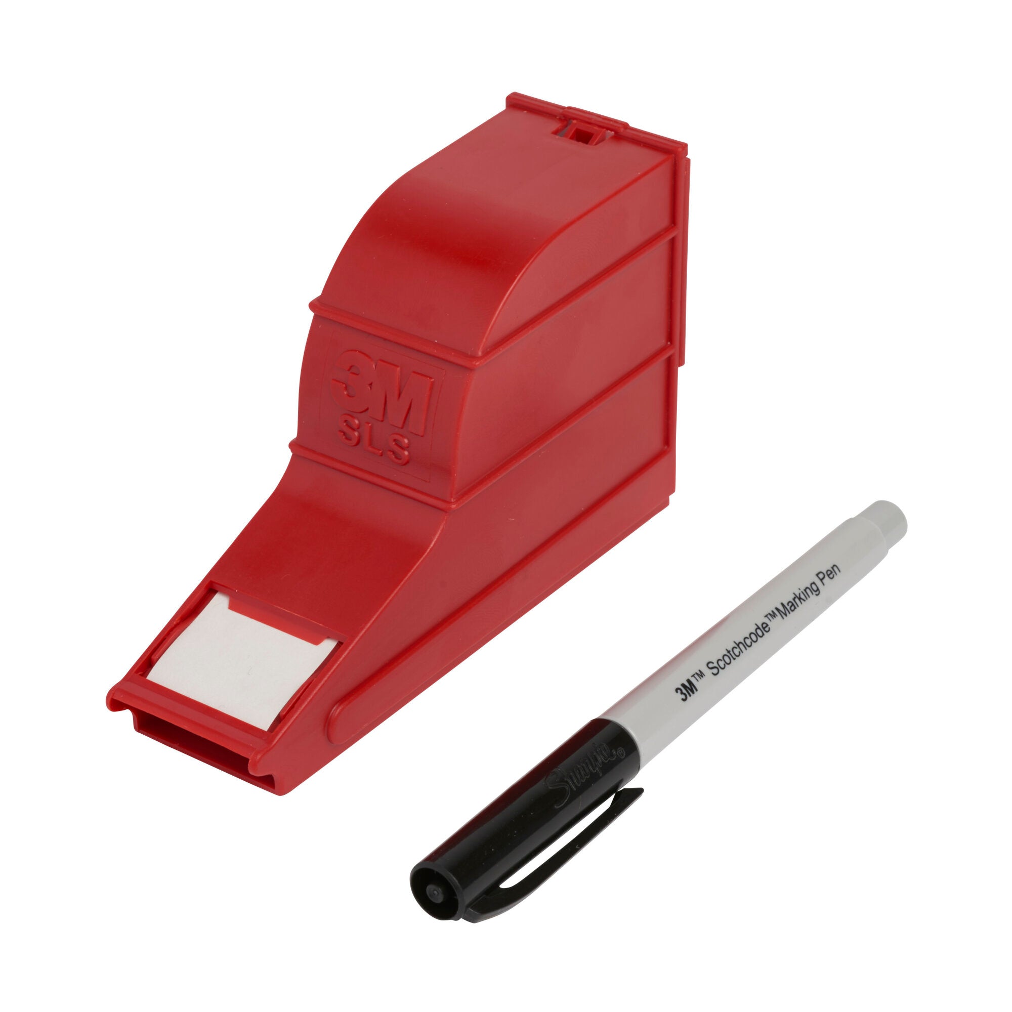 3M ScotchCode Wire Marker Write-On Dispenser with Tape and Pen SLS ...