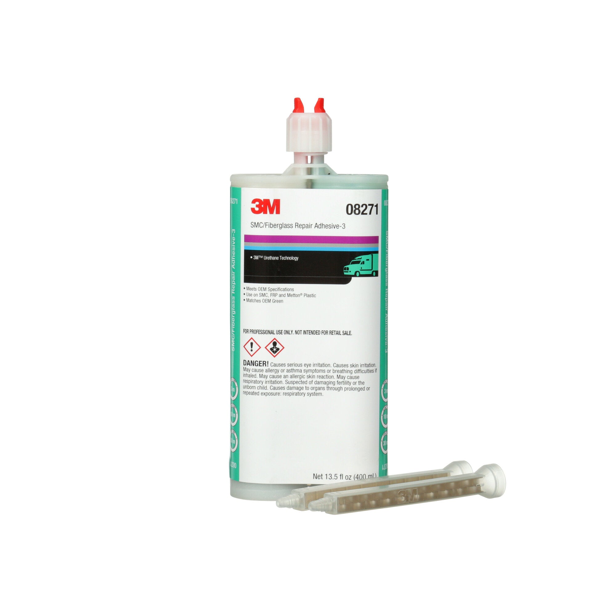 3M SMC/Fiberglass Repair Adhesive-3, 08271, Green, 400 mL Cartridge ...