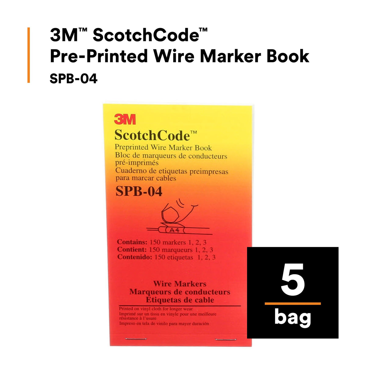 3M ScotchCode Pre-Printed Wire Marker Book SPB-04 – Haus of Tools