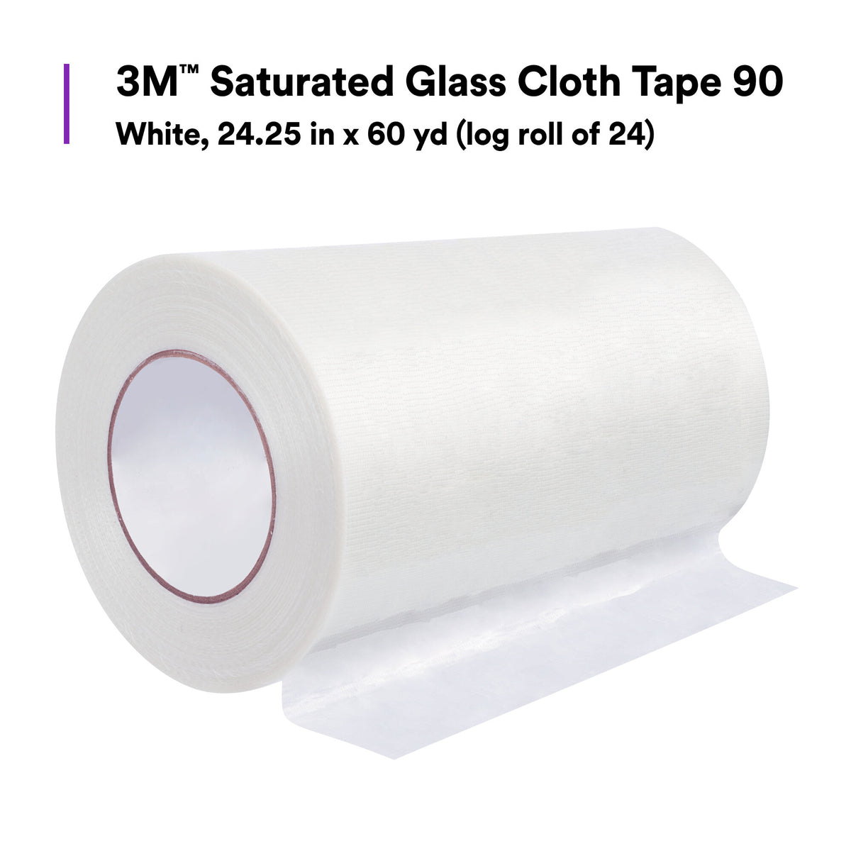 3M Saturated Glass Cloth Tape 90, White, 1/2 in (log roll of 24) – Haus ...