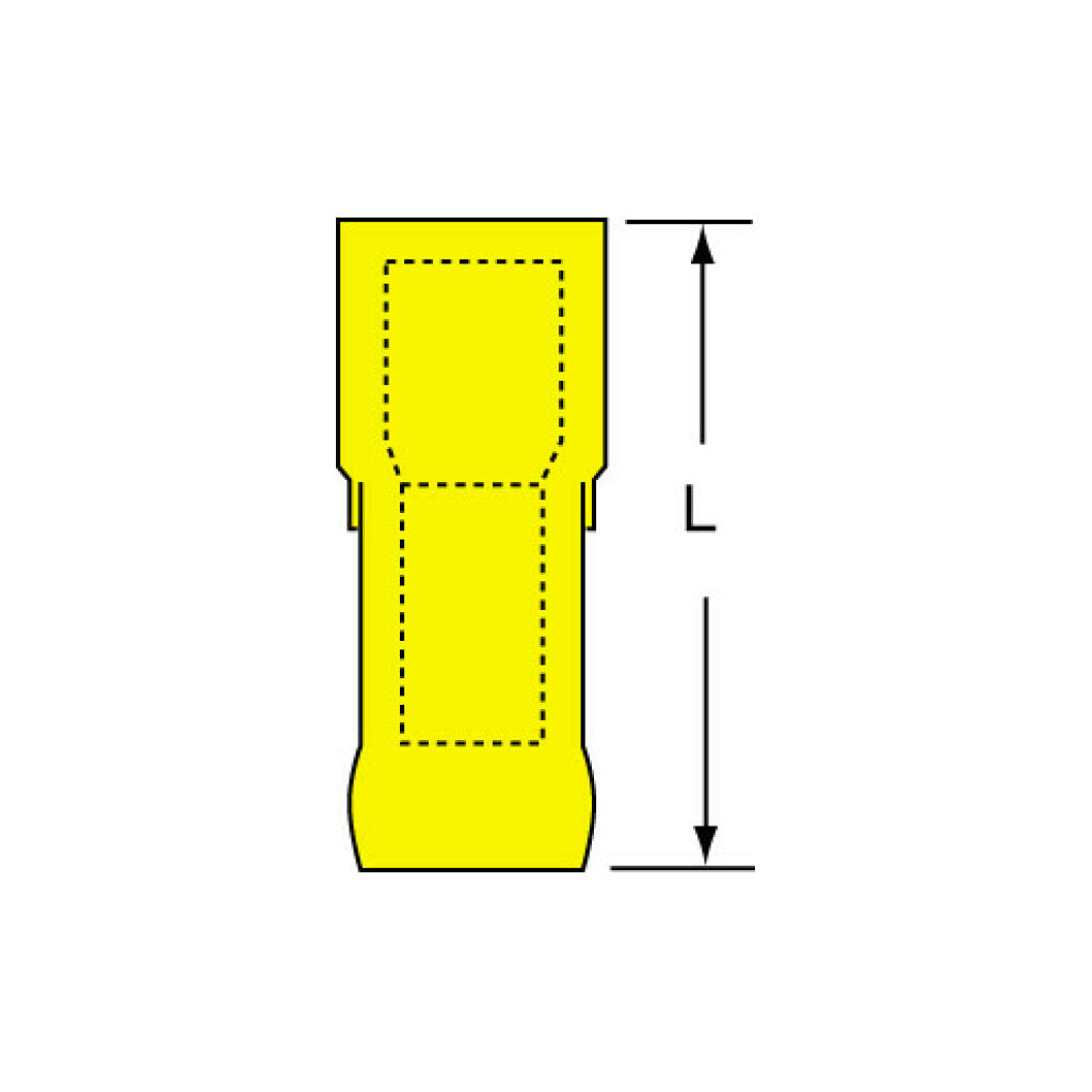 3M Scotchlok Female Disconnect Heatshrink Nylon Insulated,MNHU10-250DF ...