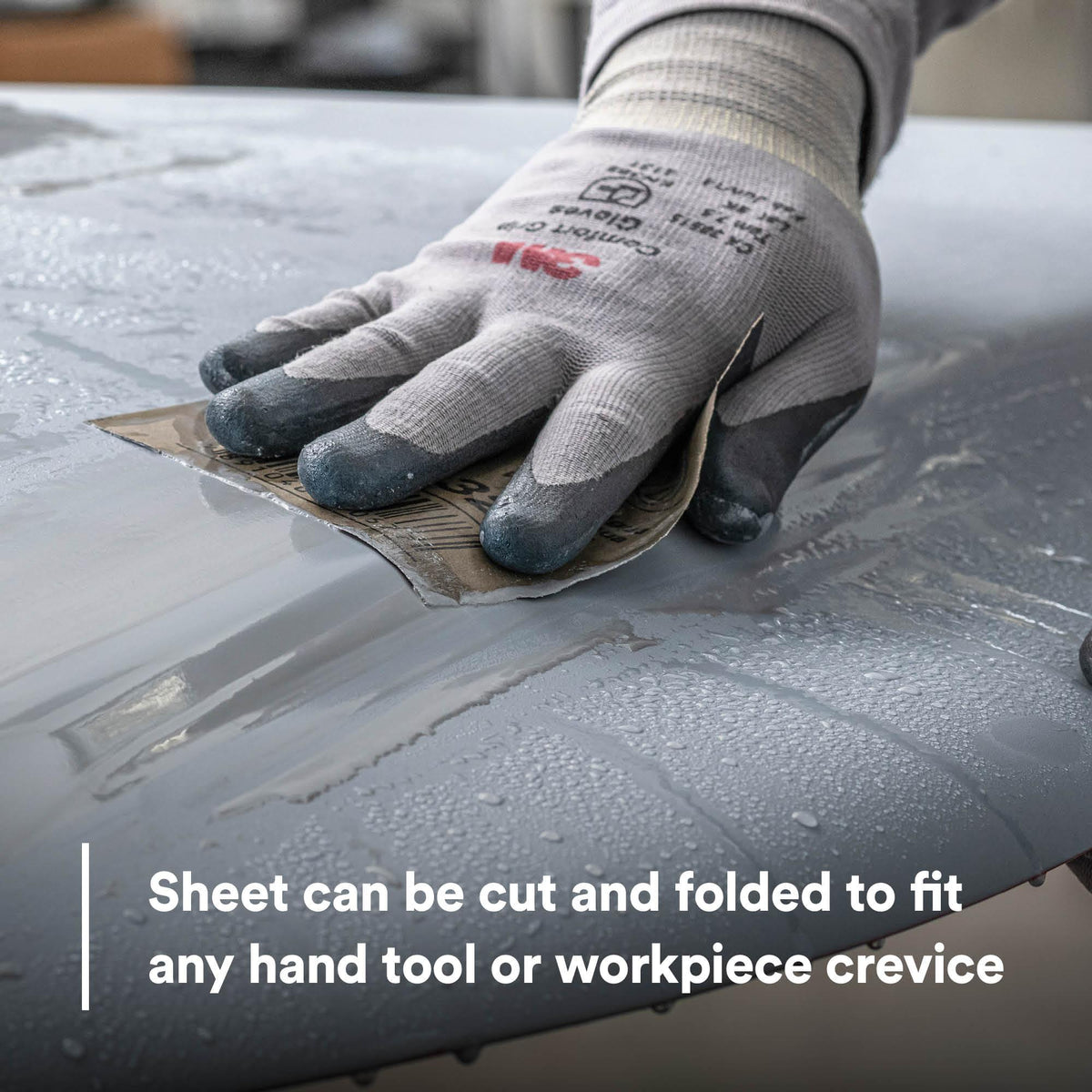 3M Wetordry Abrasive Sheet 413Q, 02007, 220, 9 in x 11 in, 50 sheets p ...