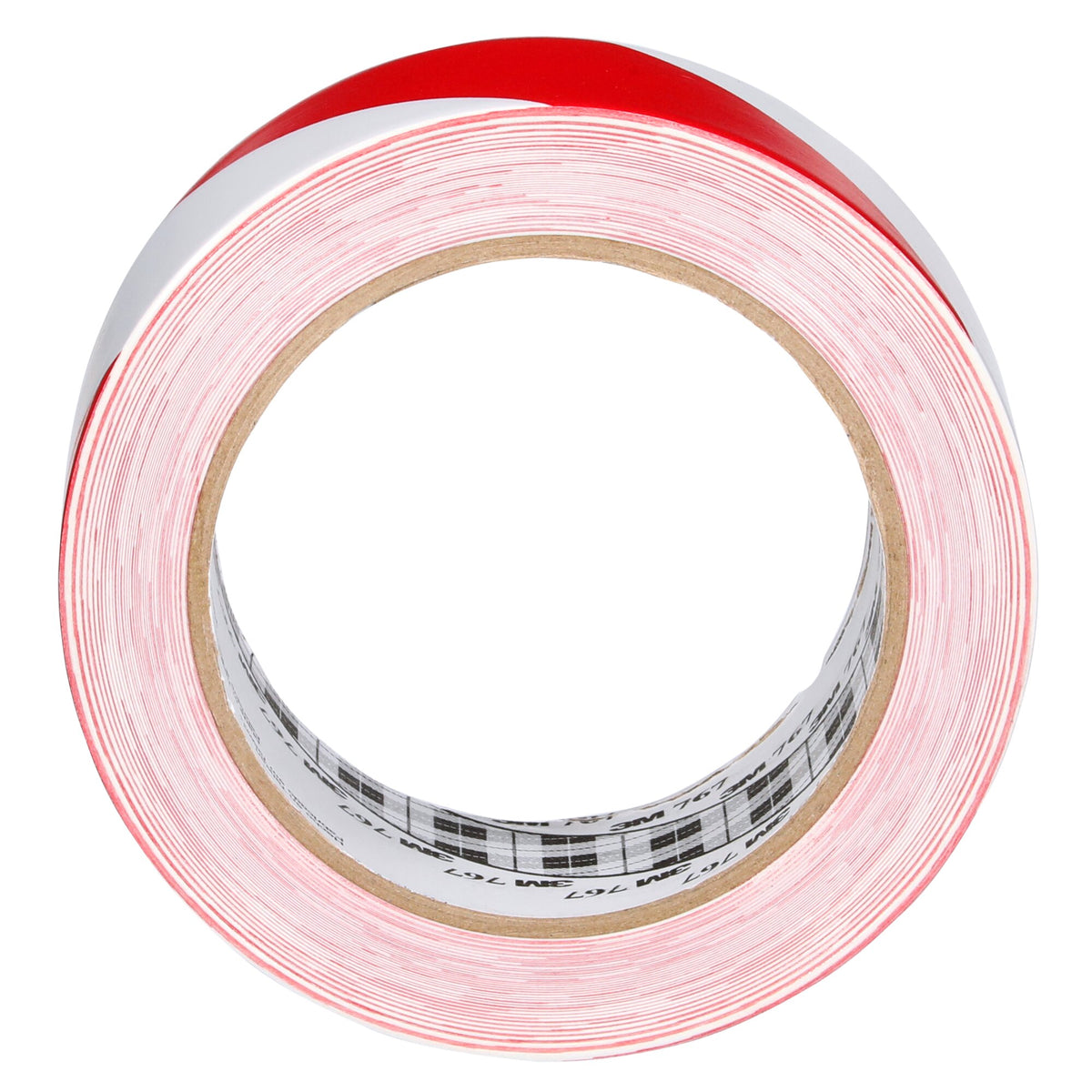 3M Safety Stripe Vinyl Tape 767, Red/White, 2 in x 36 yd, 5 mil, 24Rol ...