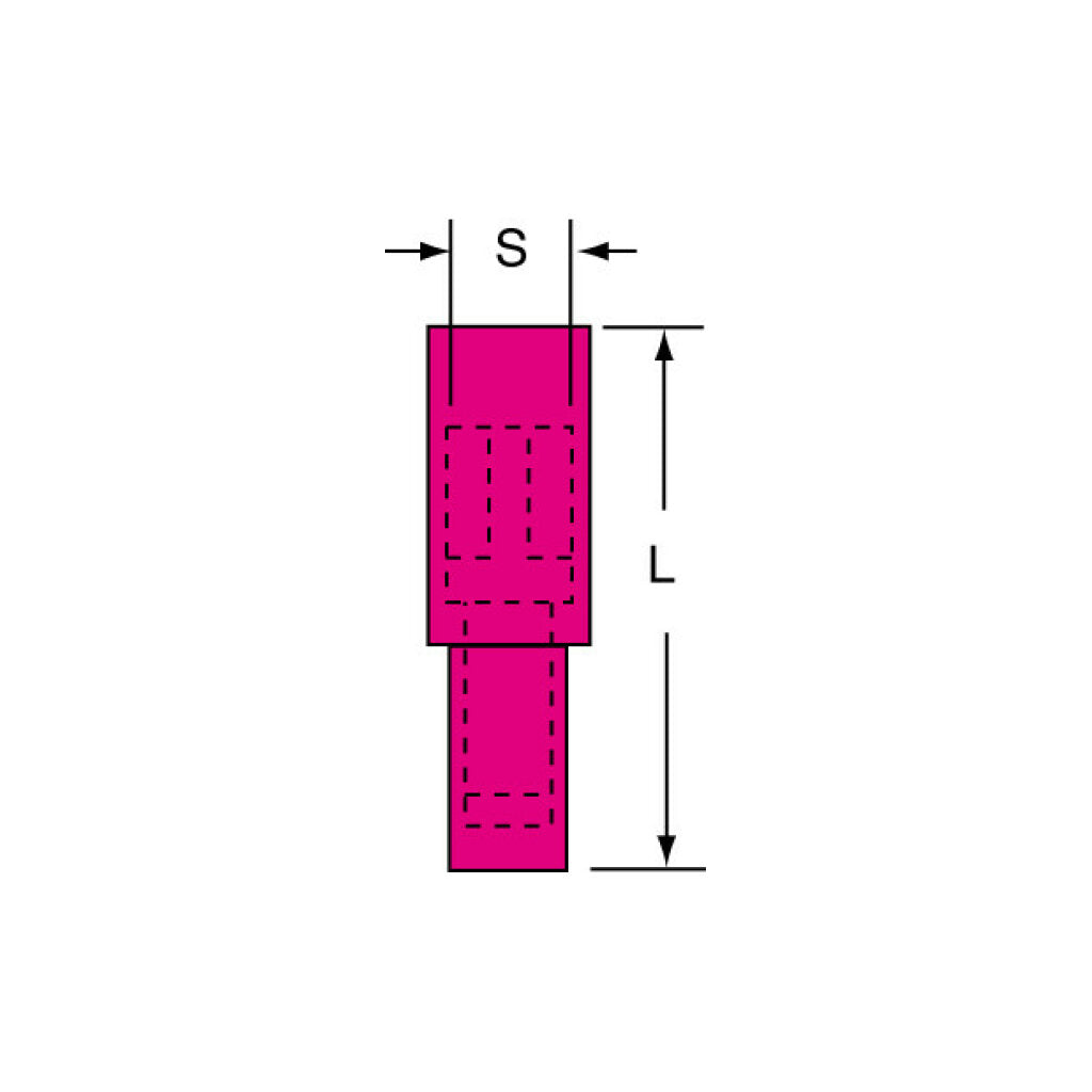 3M Female Disconnect, Nylon Insulated with Insulation Grip Bullet Styl ...