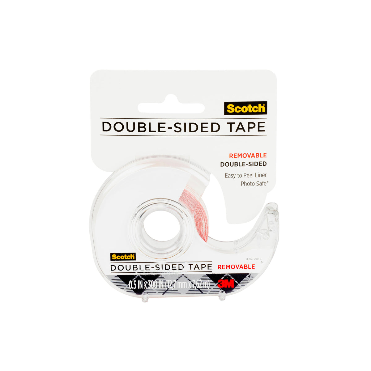 Scotch® Tape Double Sided Removable 2002-CFT, 1/2 in x 300 in – Haus of ...