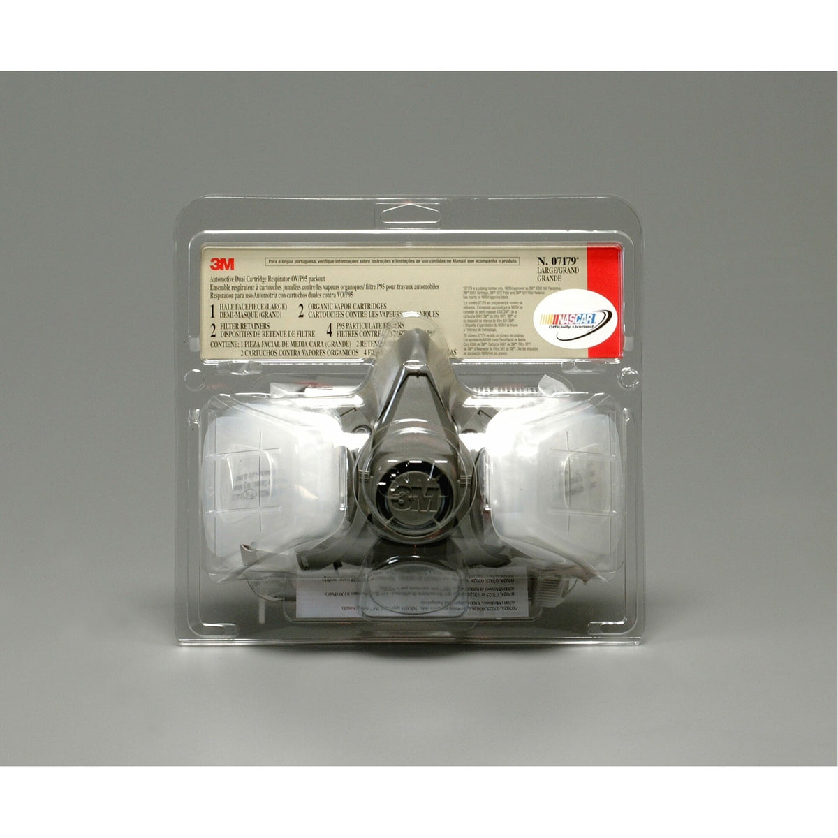 3M Dual Cartridge Respirator Packout 07179, Organic Vapor/P95, Large ...