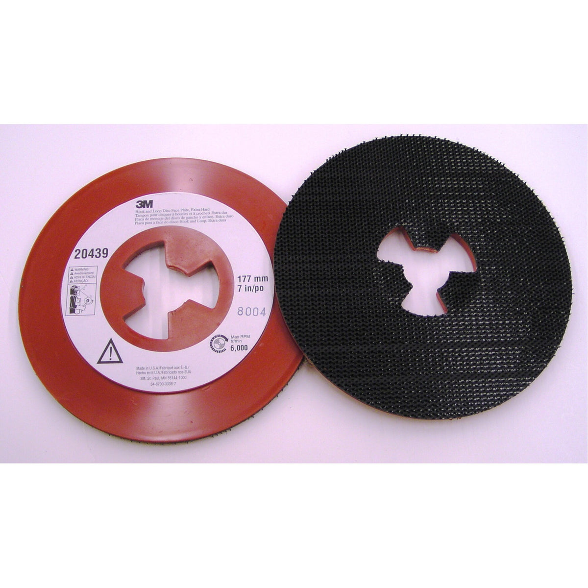 3M Hook and Loop Disc Face Plate, 20439, 7 in Extra Hard – Haus of Tools