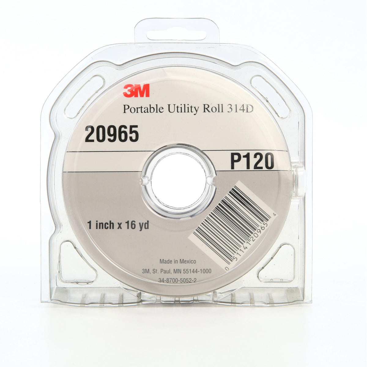 3M Portable Utility Cloth Roll 314D, P120 J-weight, 1 in x 16 yd – Haus ...