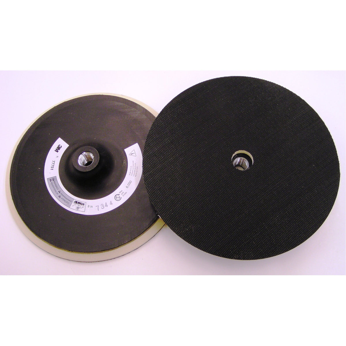 3M Hookit Disc Pad Firm 77751, 8 in x 5/16 in x 7/8 in x 5/8 in-11 INT ...