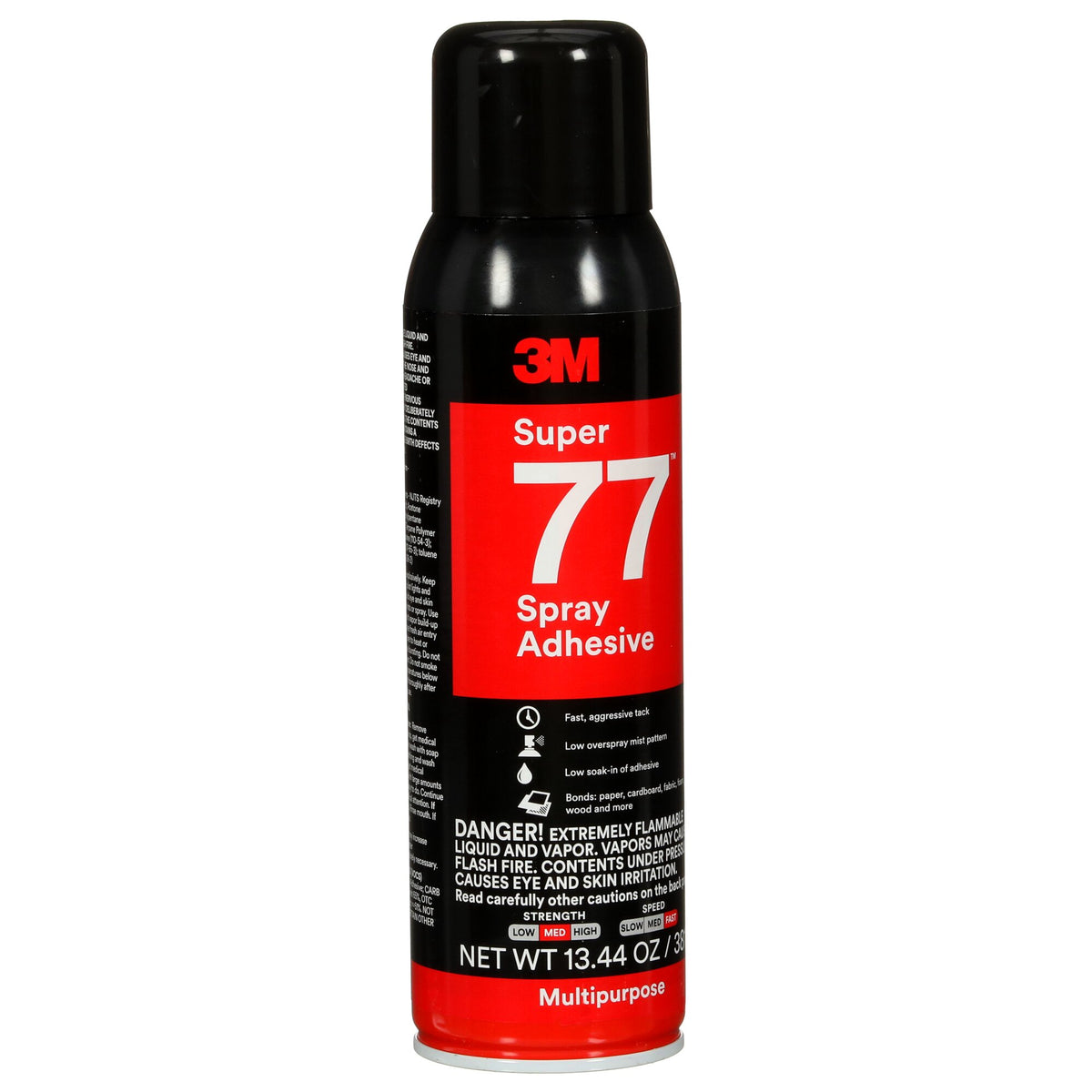 3M Super 77 Multipurpose Spray Adhesive, Clear, 16 fl oz Can (Net Wt13 ...